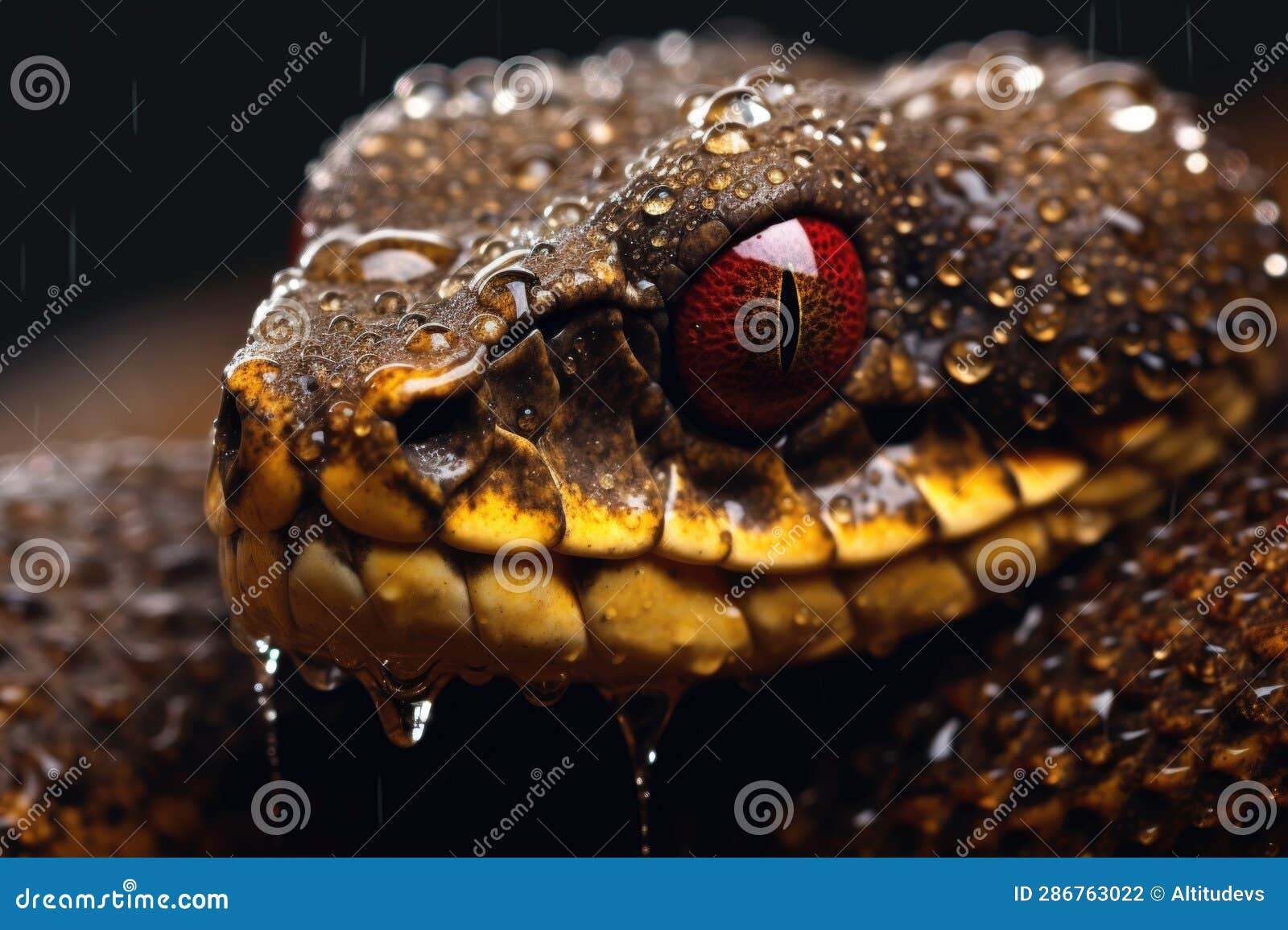 The Venom And Fangs Of A Venomous Snake Stock Image | CartoonDealer.com ...