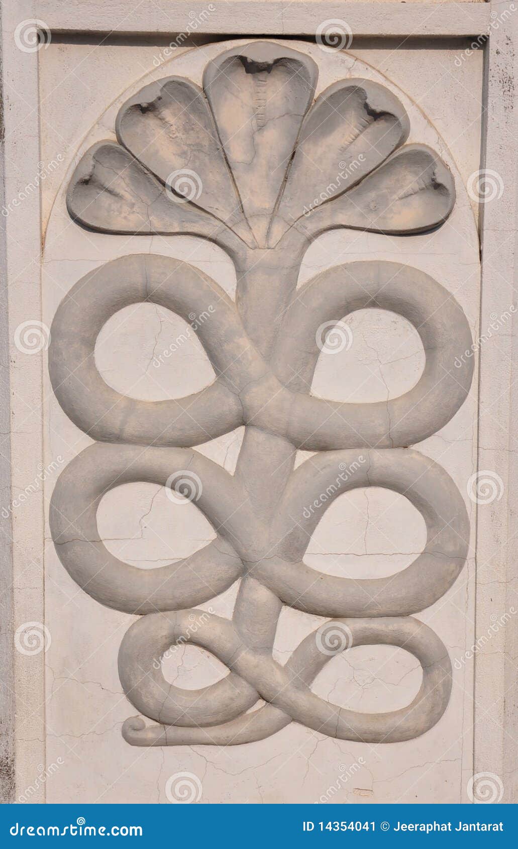 Snake with five head stock image. Image of decorate, frame - 14354041