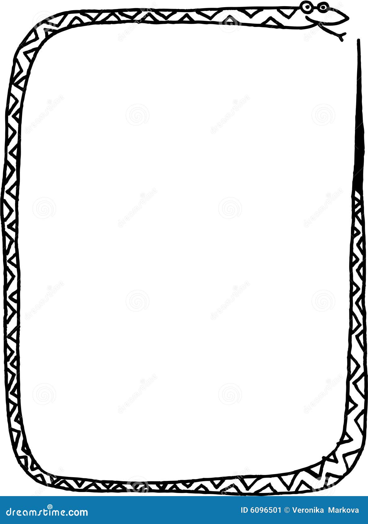 Snake Frame Cartoon Vector | CartoonDealer.com #6096489