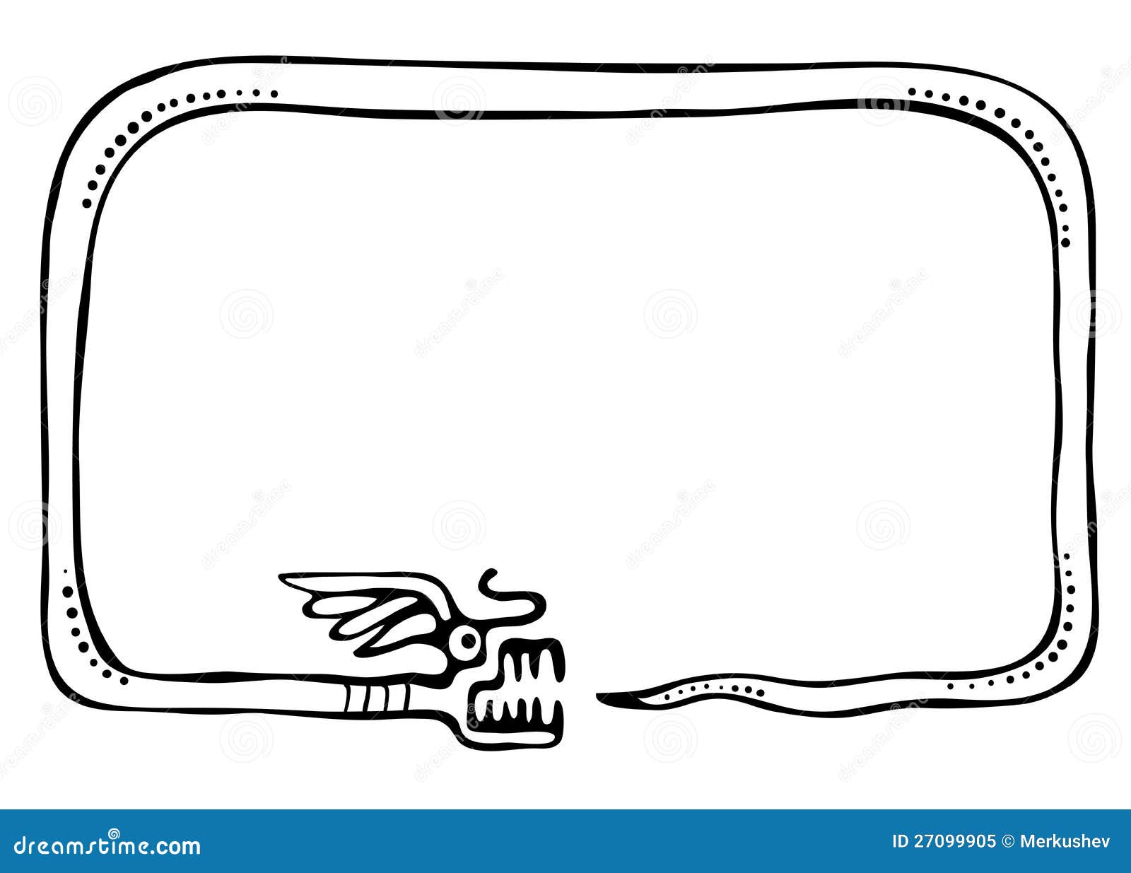 Snake Frame Cartoon Vector | CartoonDealer.com #6096489