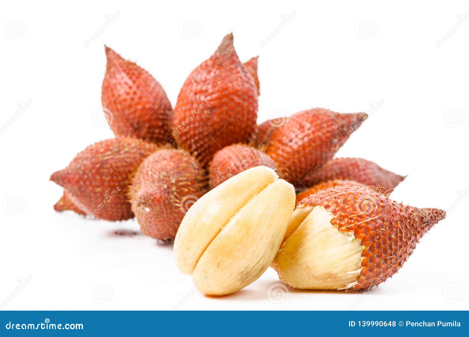 Fruit Salak Isolated On White Background Royalty-Free Stock Photography ...