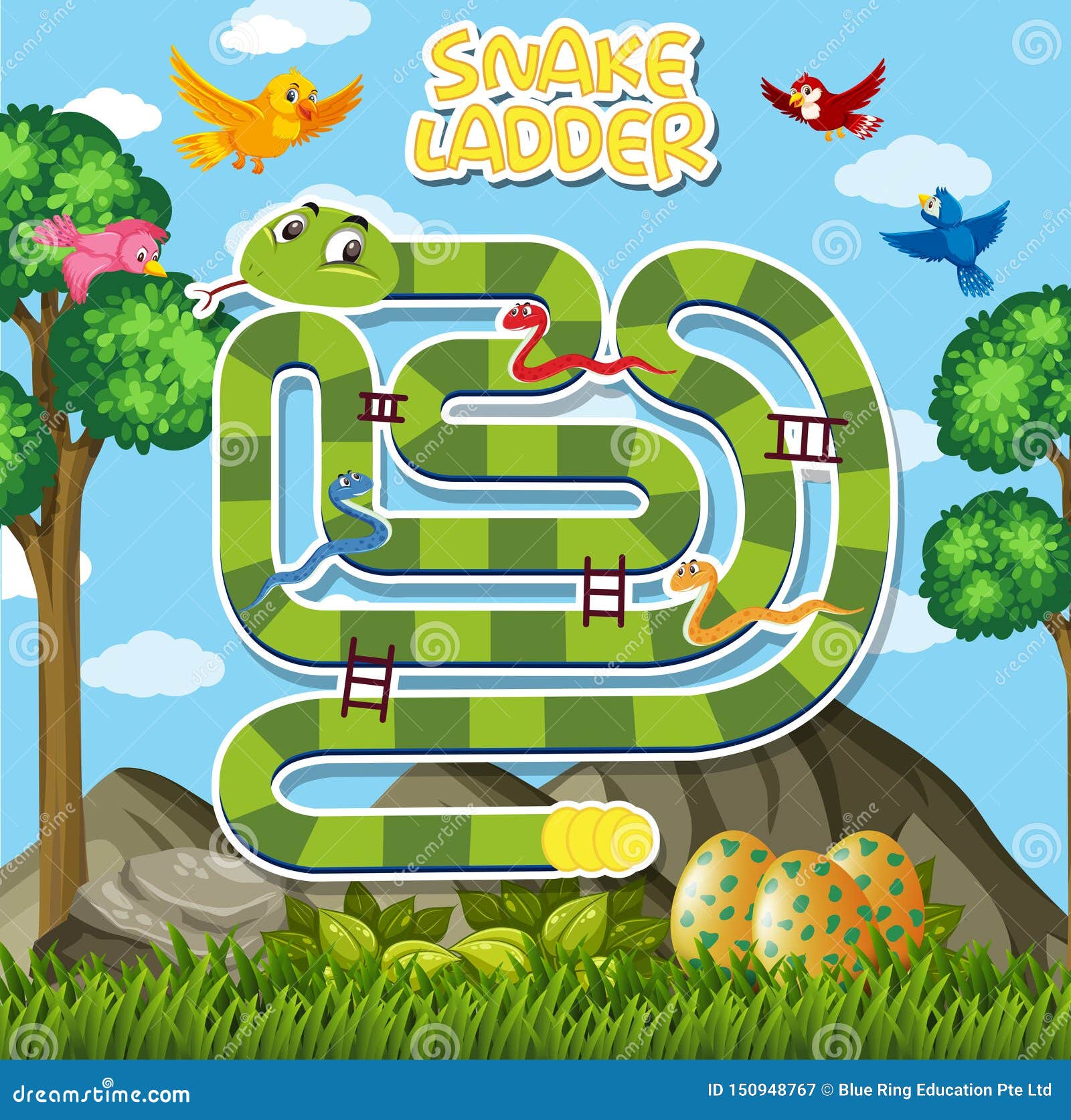 Snake Game Logos. Snakes Cartoon Mascot Of Sport Gaming Team Emblem ...