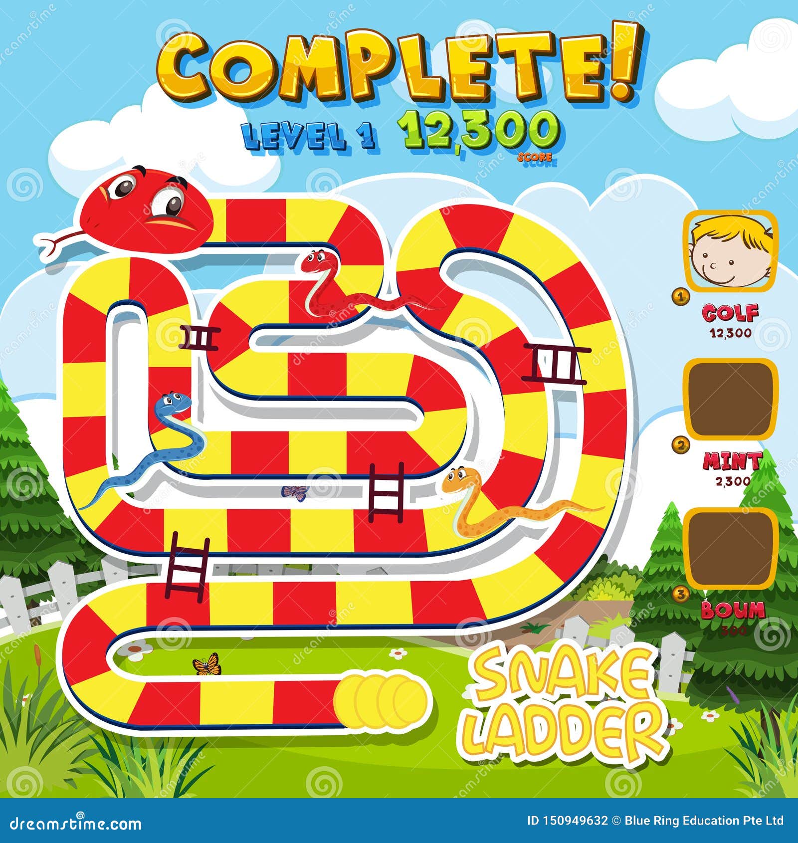 Snake Game Logos. Snakes Cartoon Mascot Of Sport Gaming Team Emblem ...