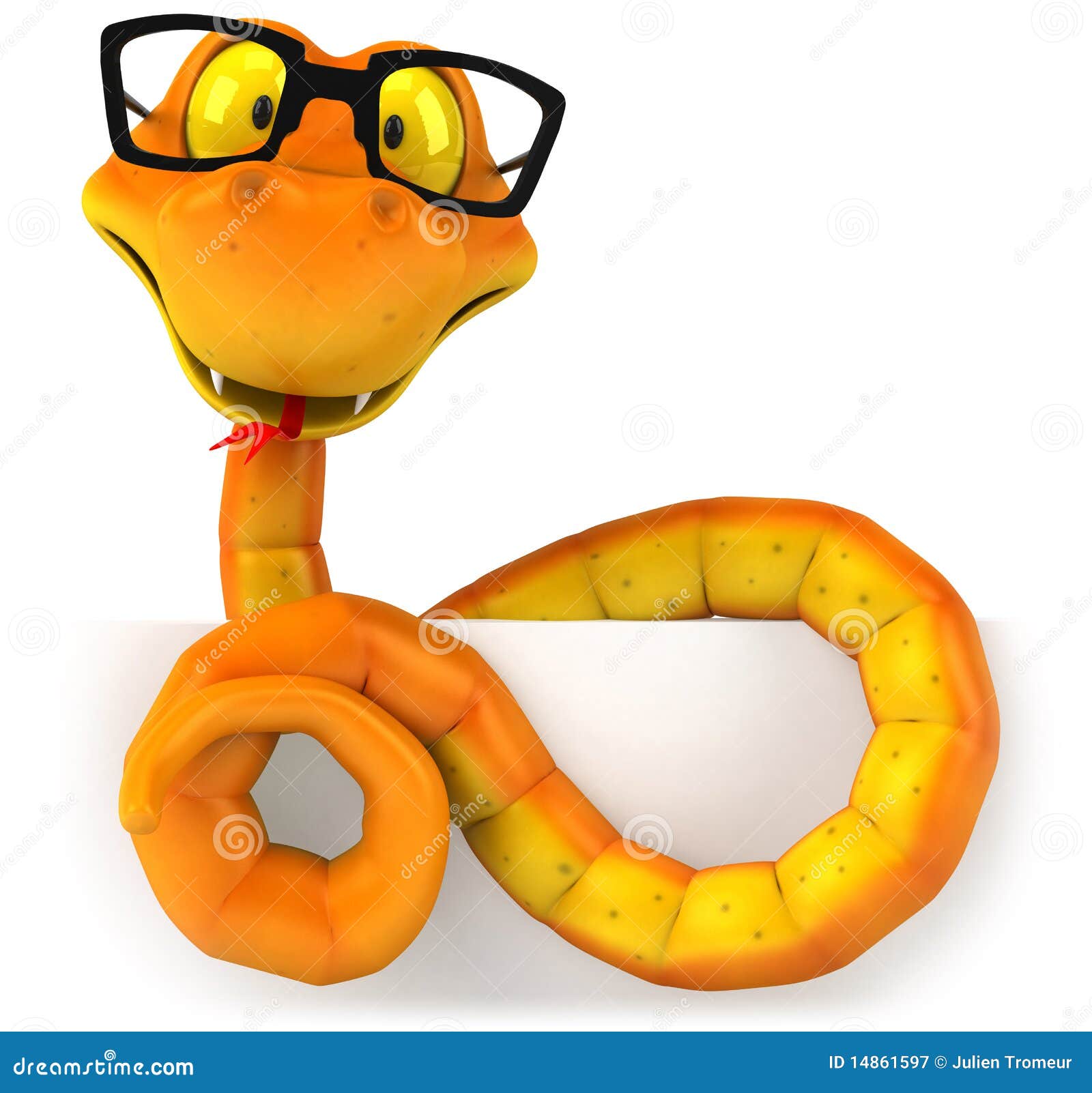 Snake with glasses stock illustration. Illustration of viper - 14861597