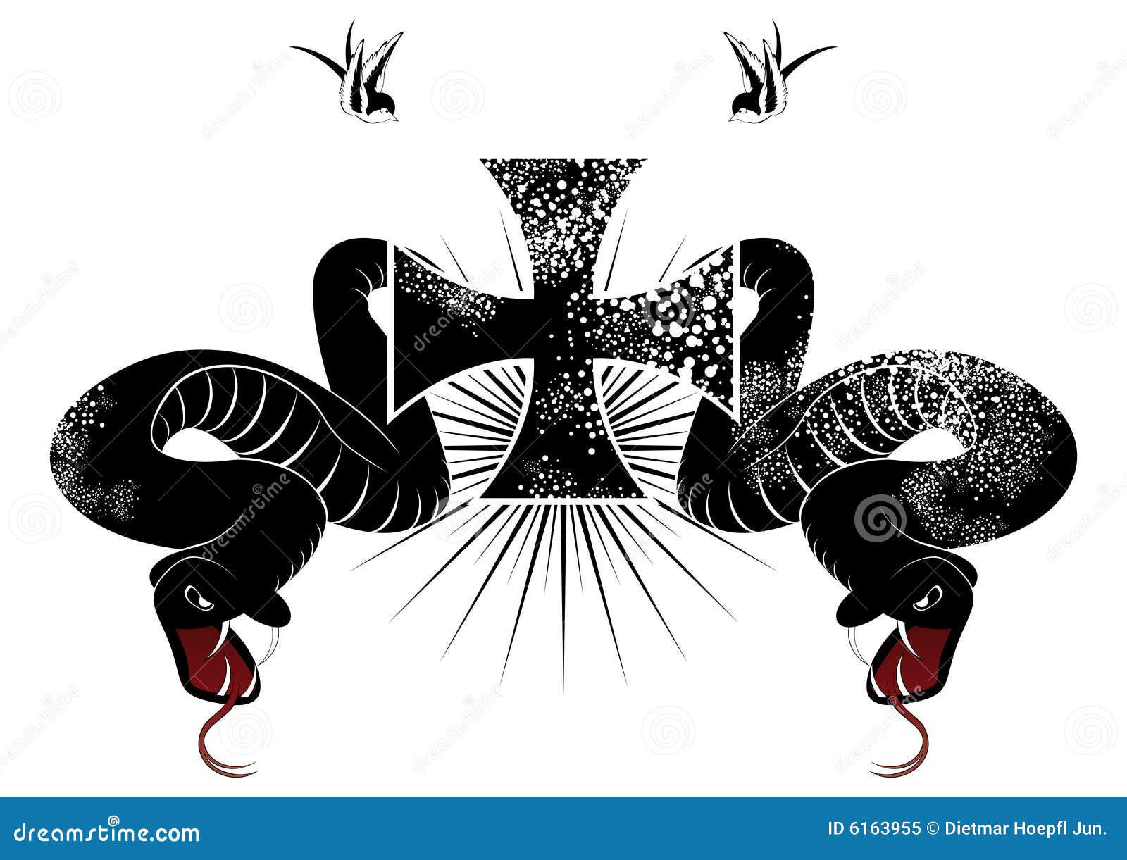 Snake grunge graphic stock vector. Illustration of cross - 6163955