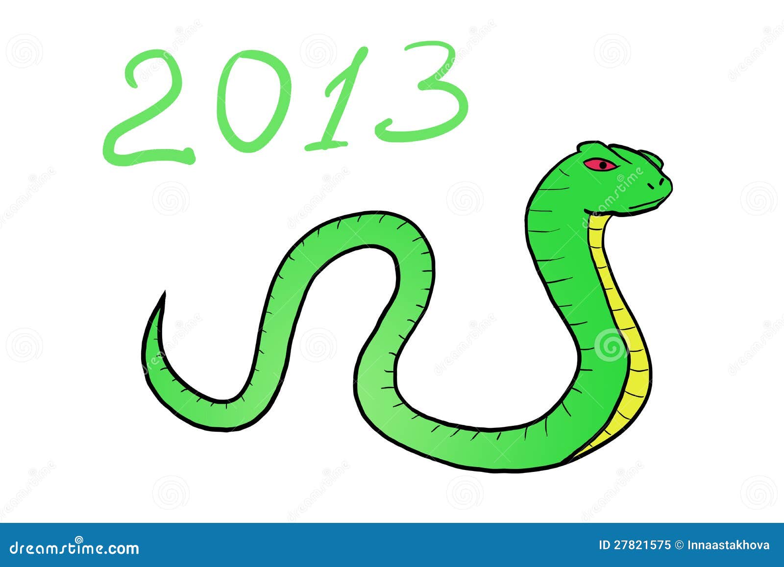 Snake. Happy new year stock illustration. Illustration of drawing ...
