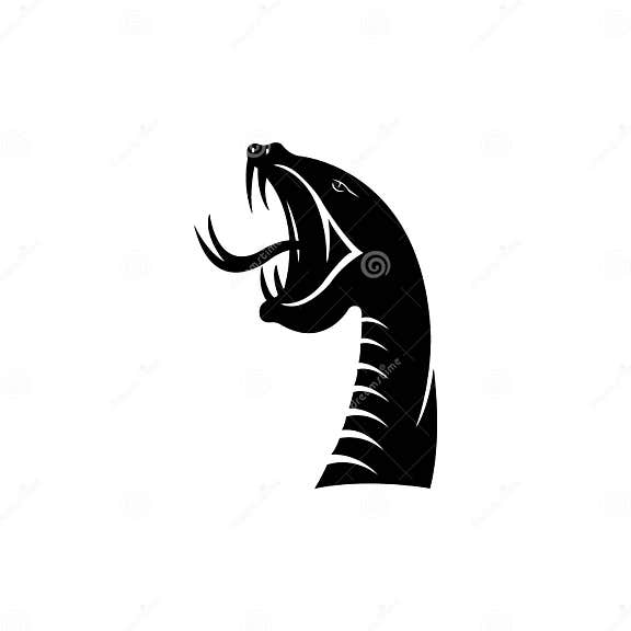 Snake Head Icon Logo Vector Design Template Stock Vector - Illustration ...