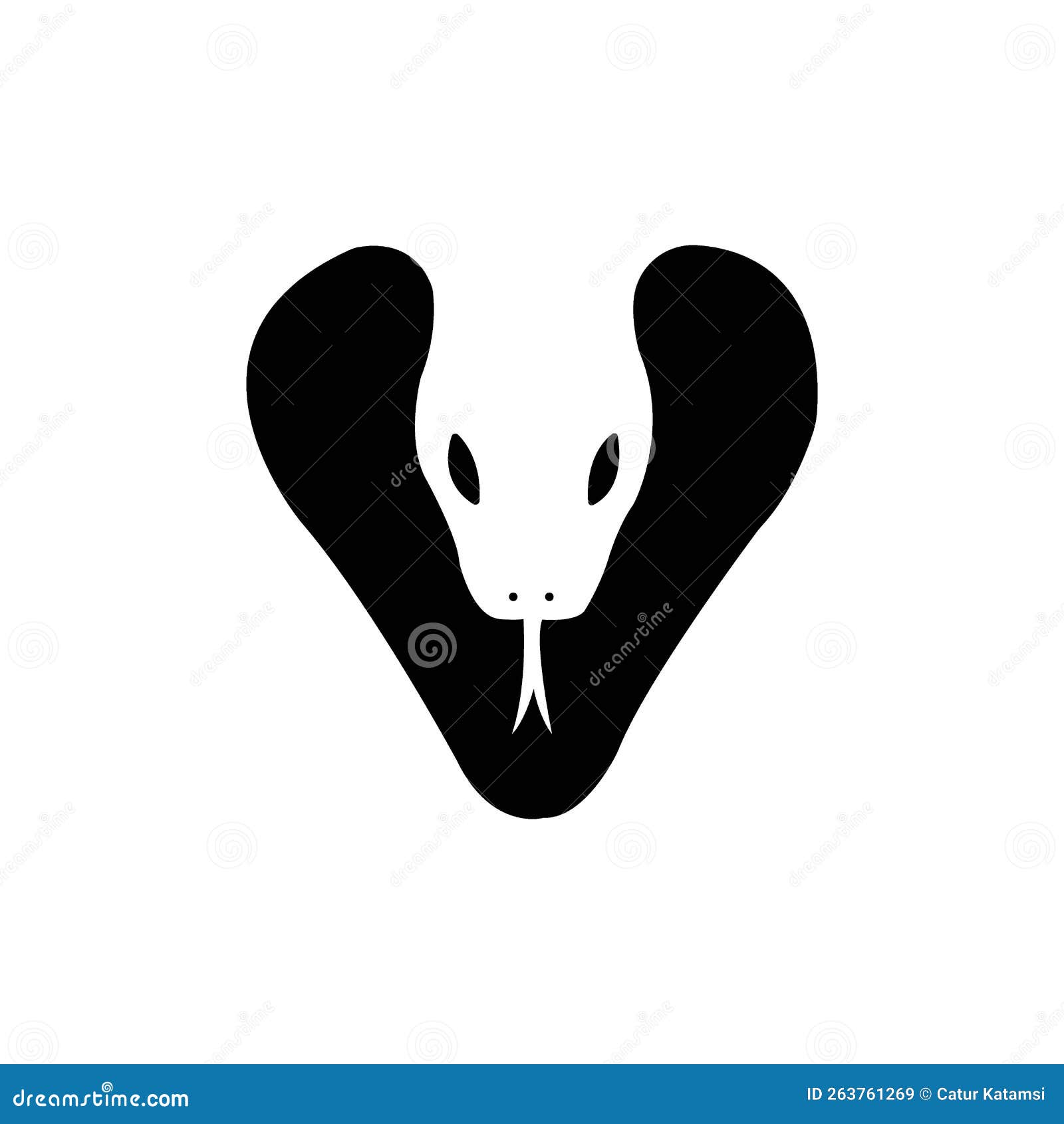 Snake Head Icon Logo Vector Design Template Stock Vector - Illustration ...