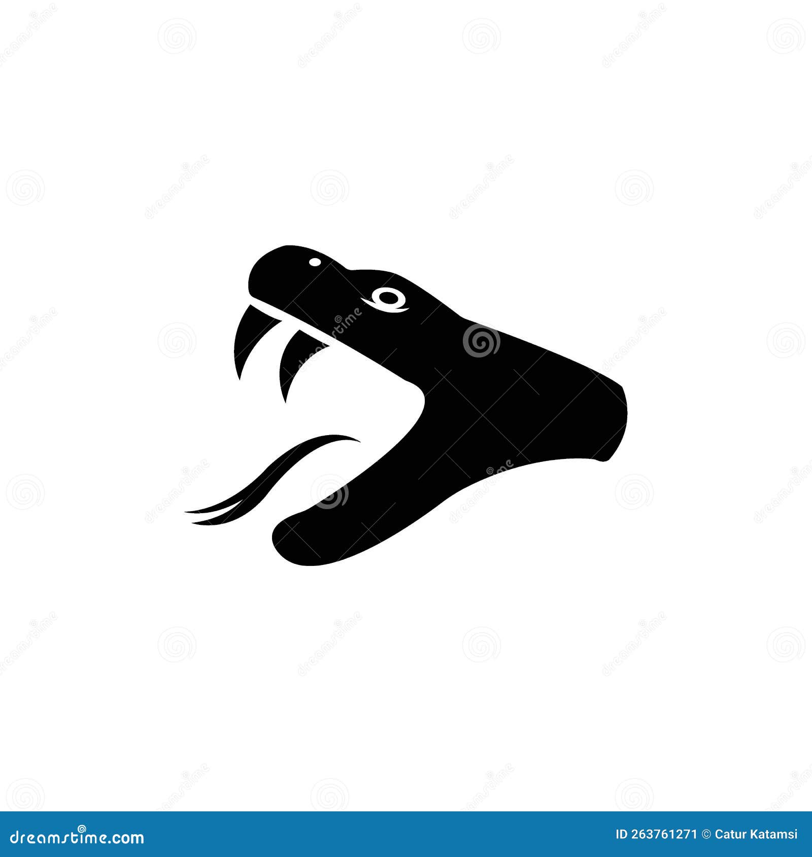 Snake Head Icon Logo Vector Design Template Stock Vector - Illustration ...