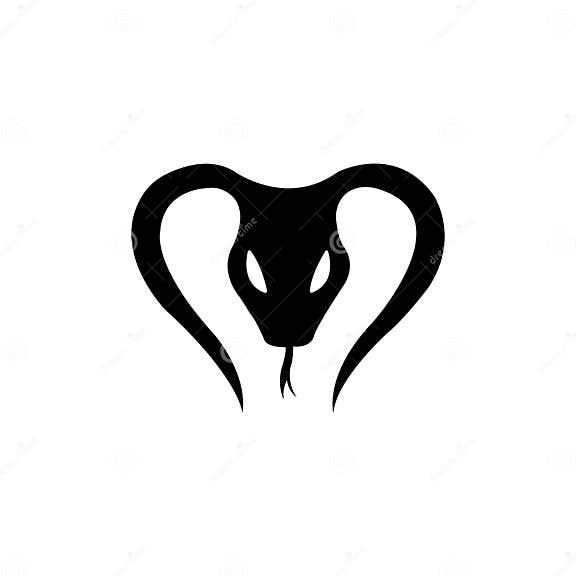Snake Head Icon Logo Vector Design Template Stock Vector - Illustration ...