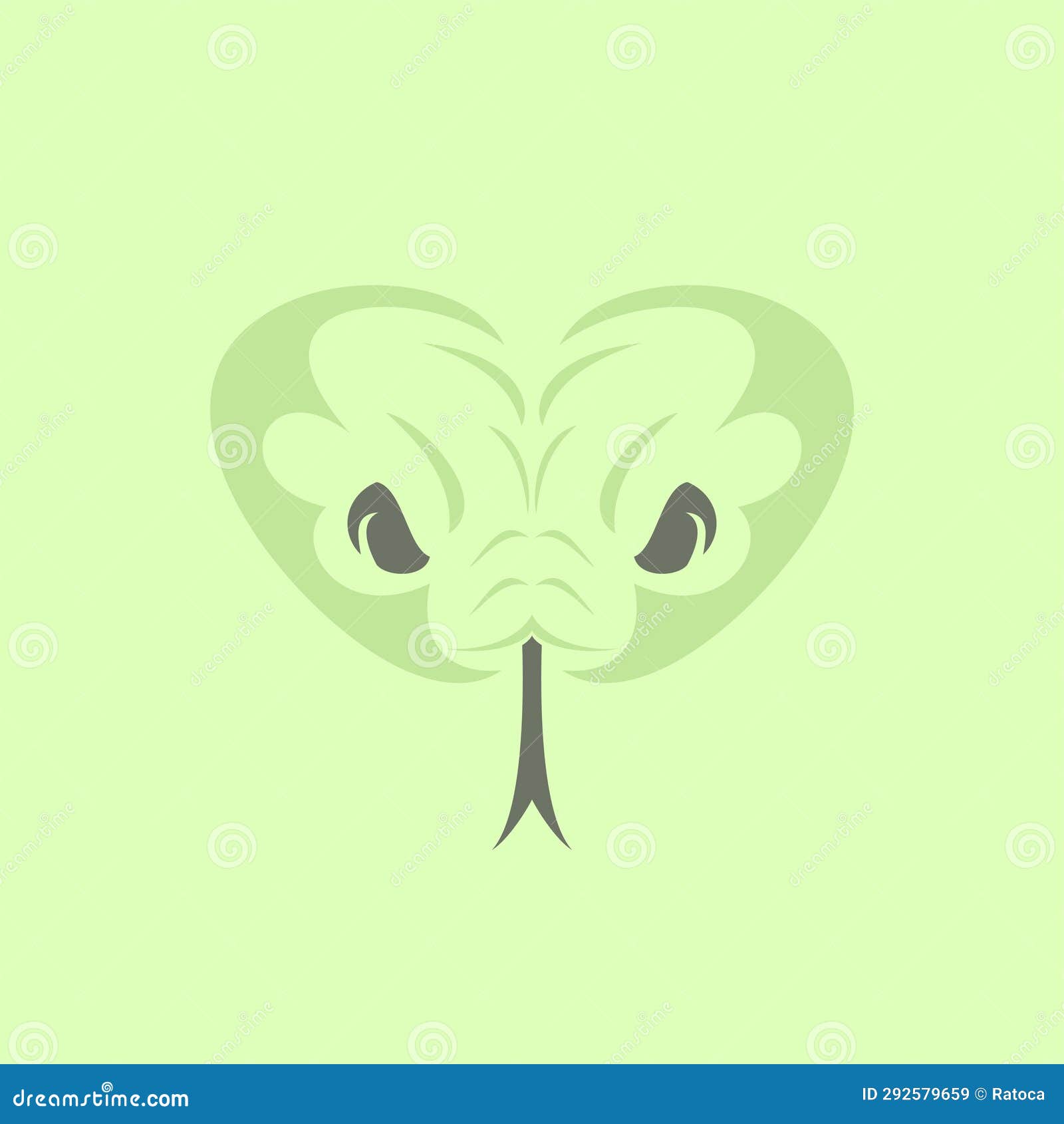 Snake head illustration stock vector. Illustration of venomous - 292579659