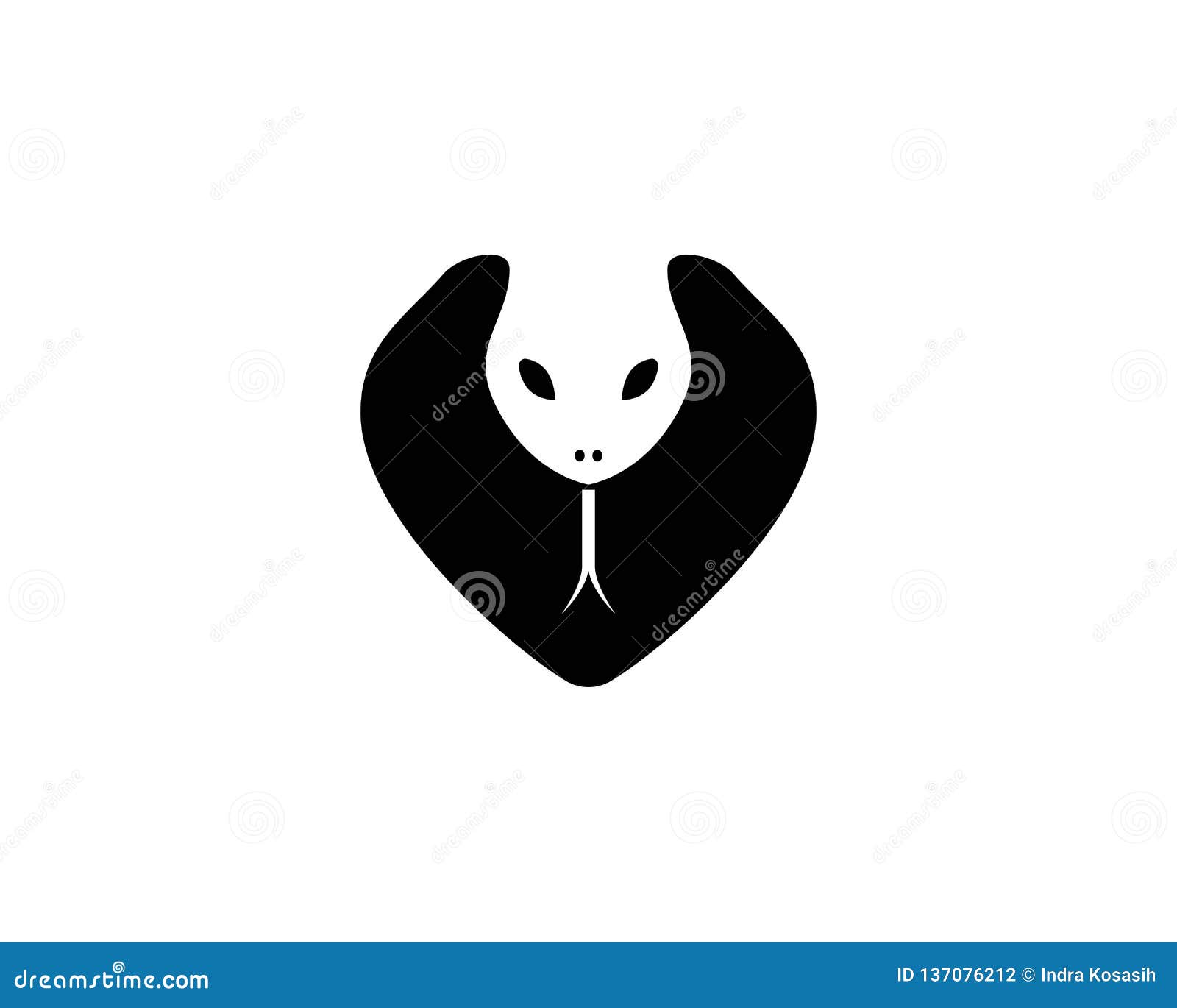 Snake head logo stock vector. Illustration of isolated - 137076212