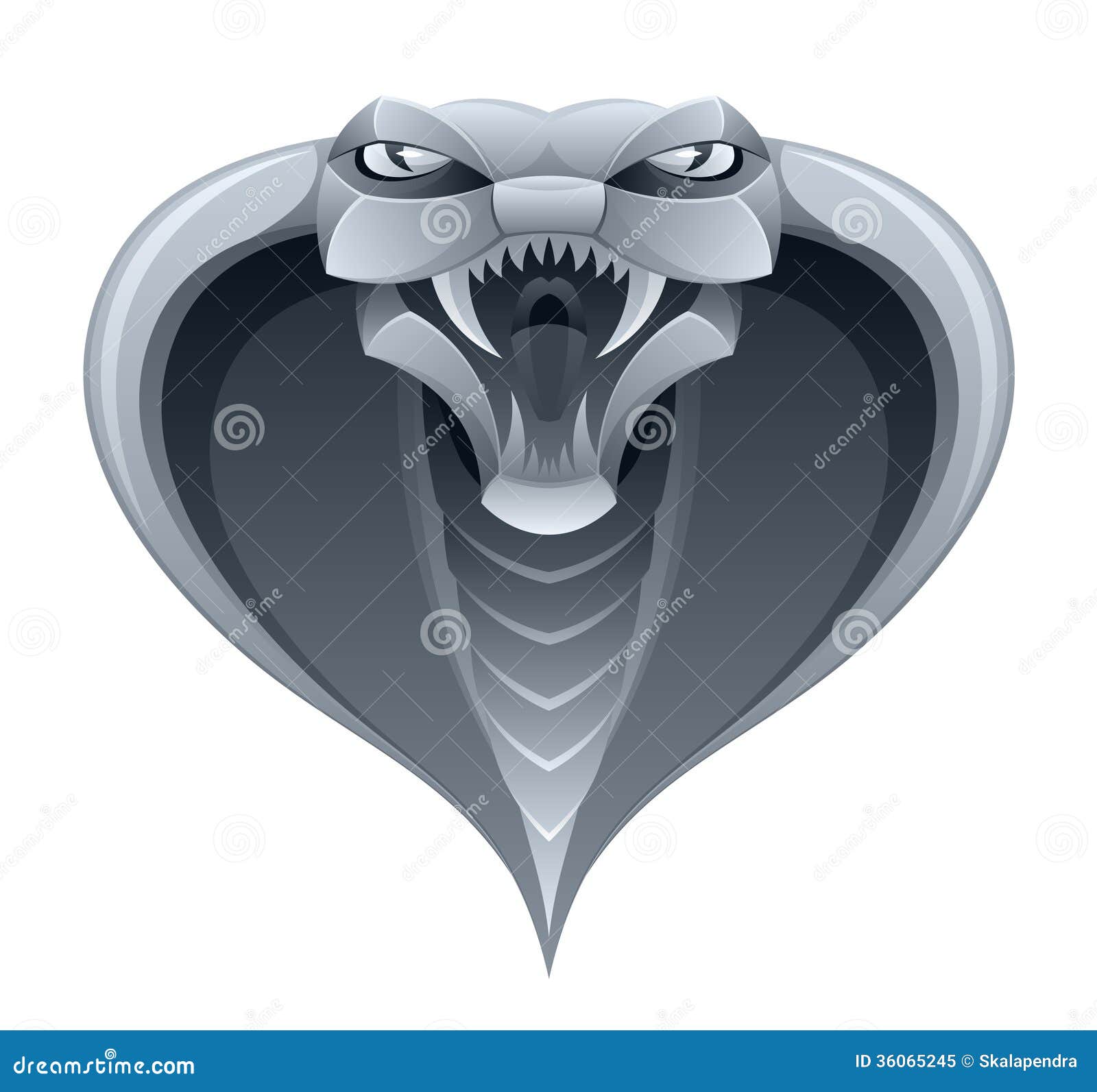 Snake Head Fish Logo Design Cartoon Vector | CartoonDealer.com #255099463