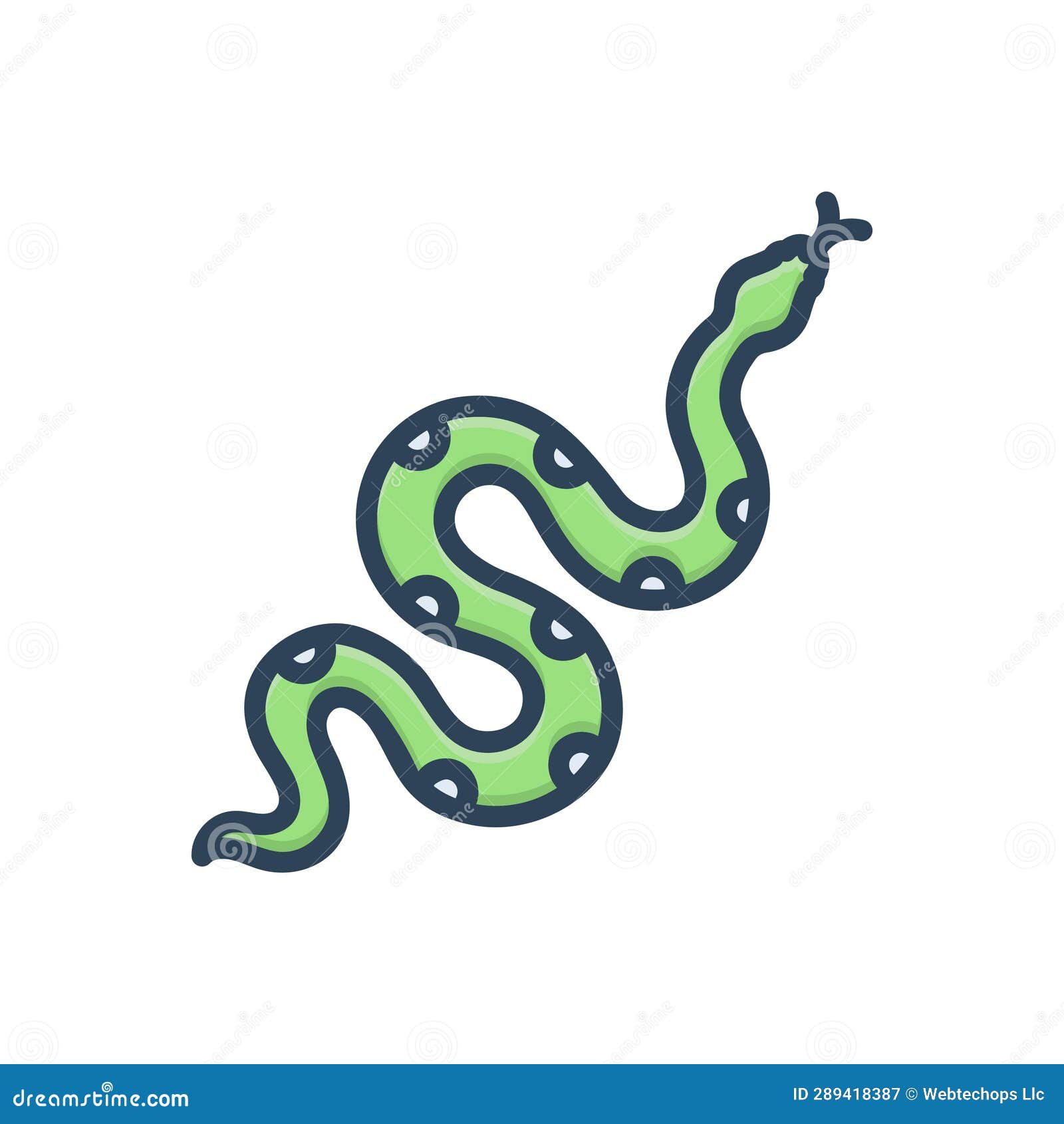 Color Illustration Icon for Snake, Viper and Crawl Stock Illustration ...