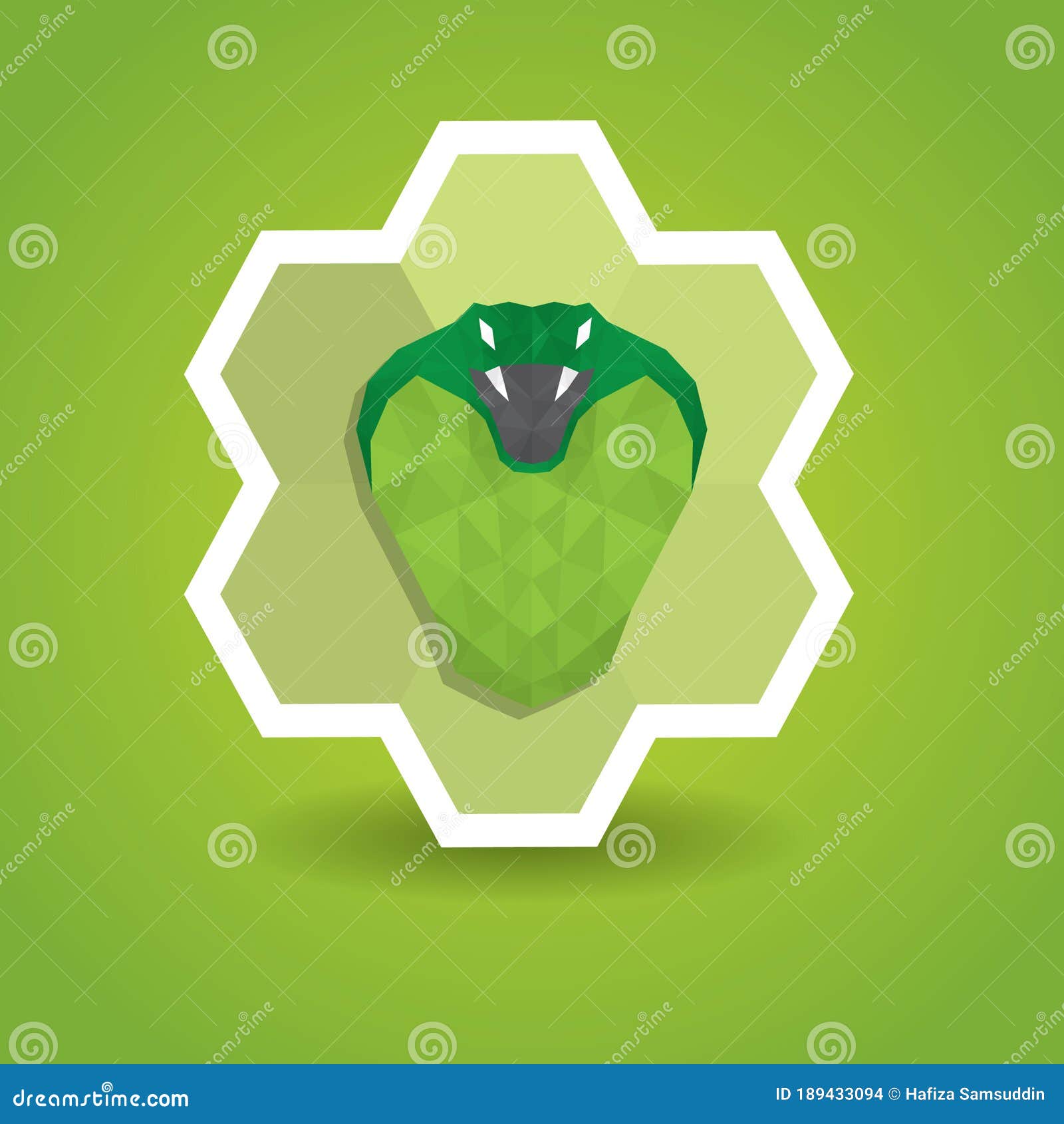 Snake Label. Vector Illustration Decorative Design Stock Vector ...