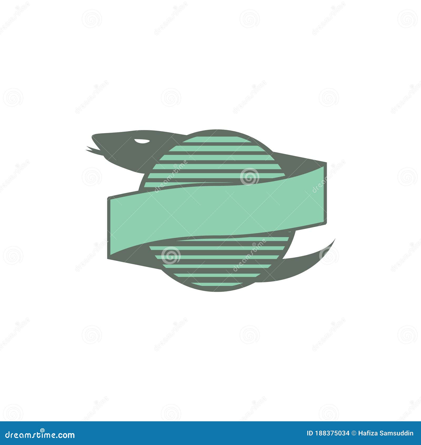 Snake Label. Vector Illustration Decorative Design Stock Vector ...