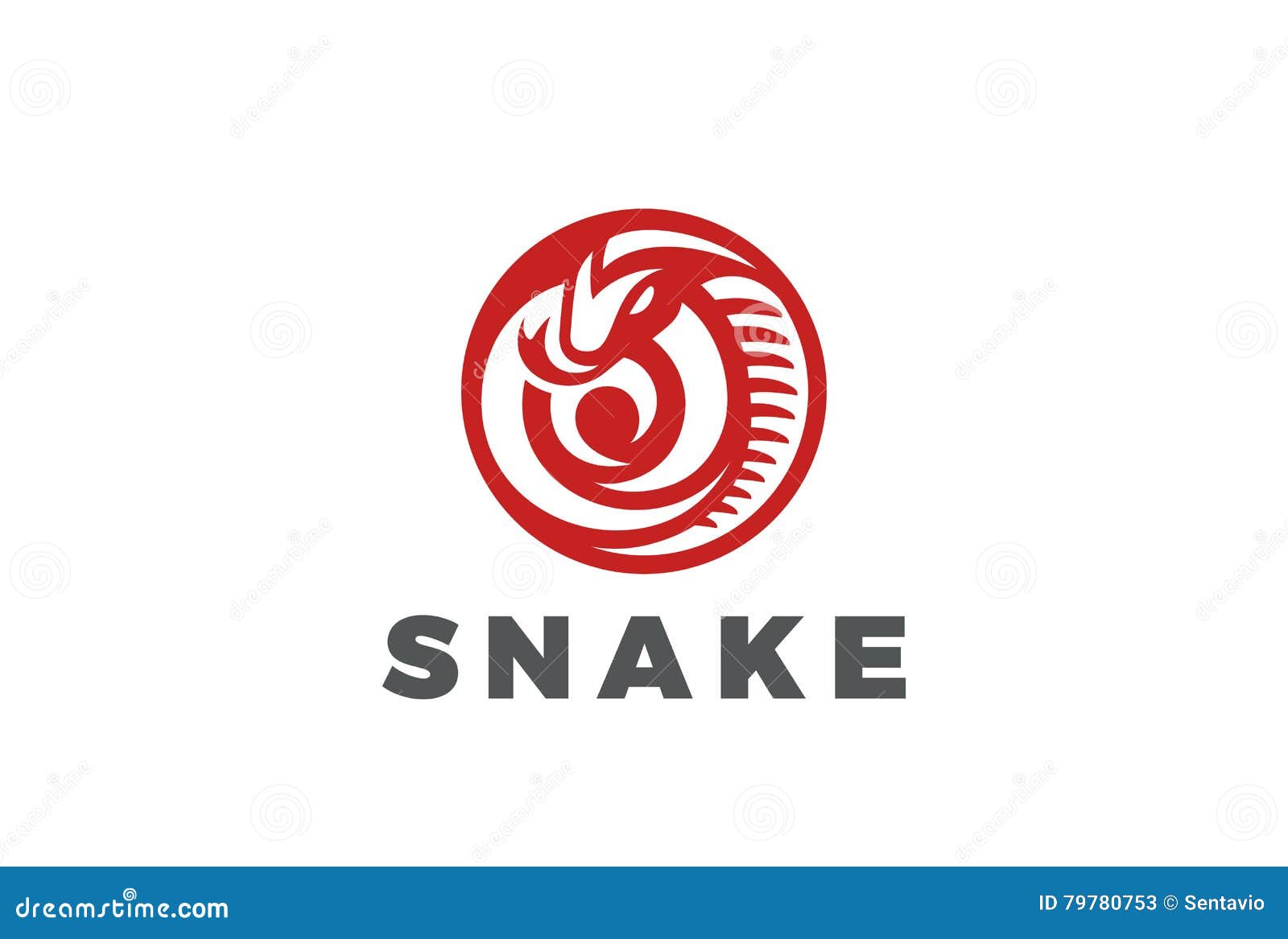 Snake Logo In Circle.Vector Yellow Snake Icon. Stock Photo ...