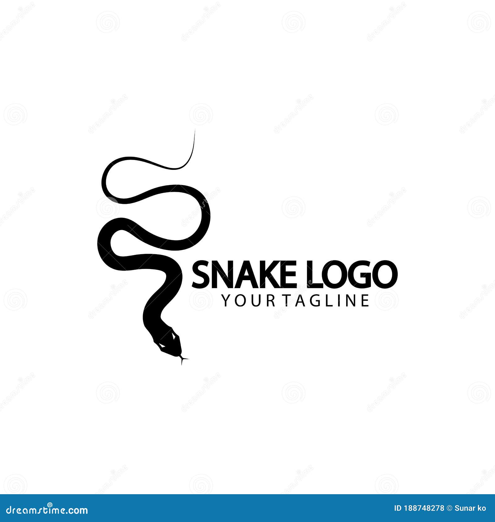 Snake Logo Template Design. Vector Illustration Stock Vector ...