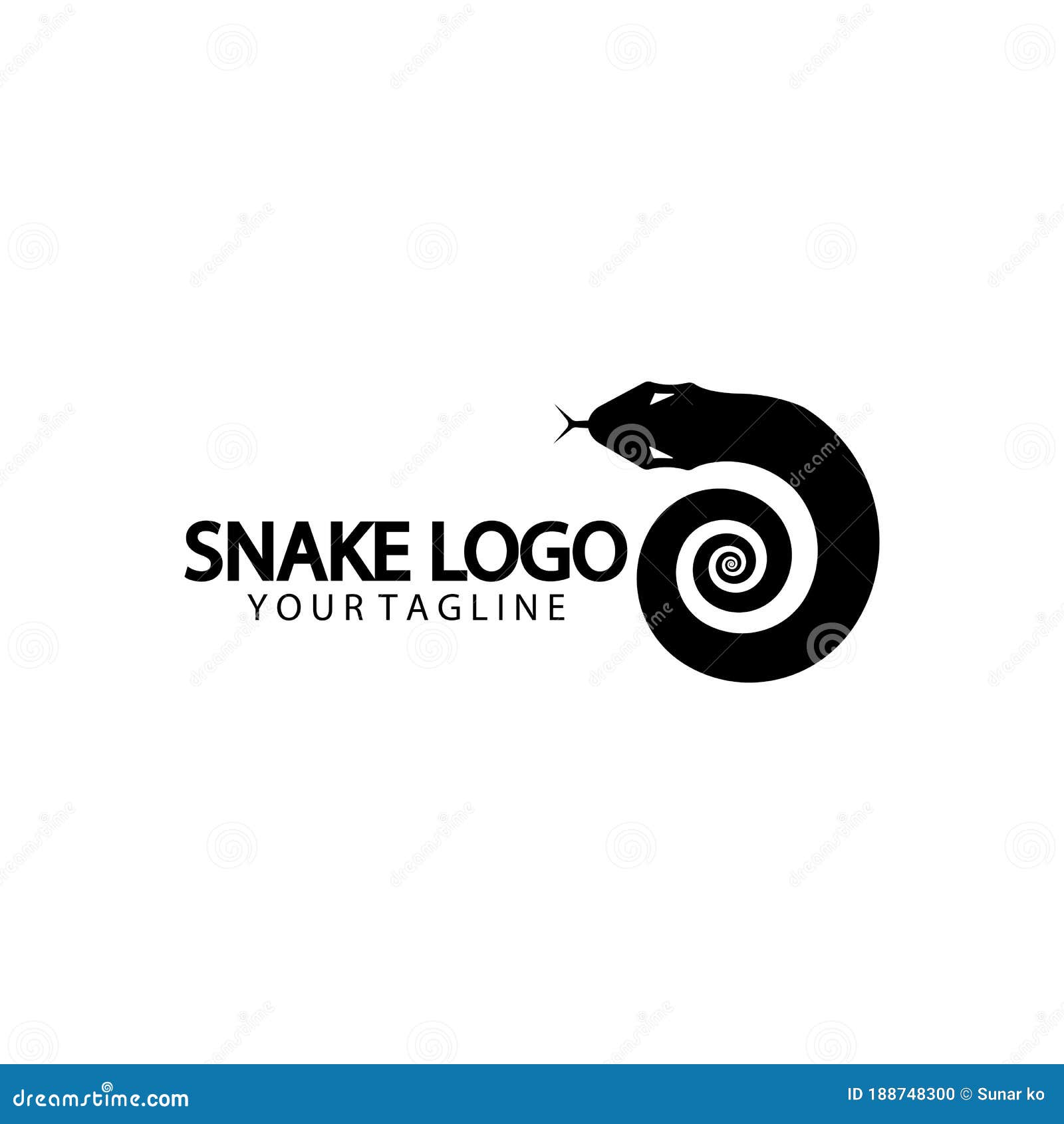 Snake Logo Template Design. Vector Illustration Stock Vector ...