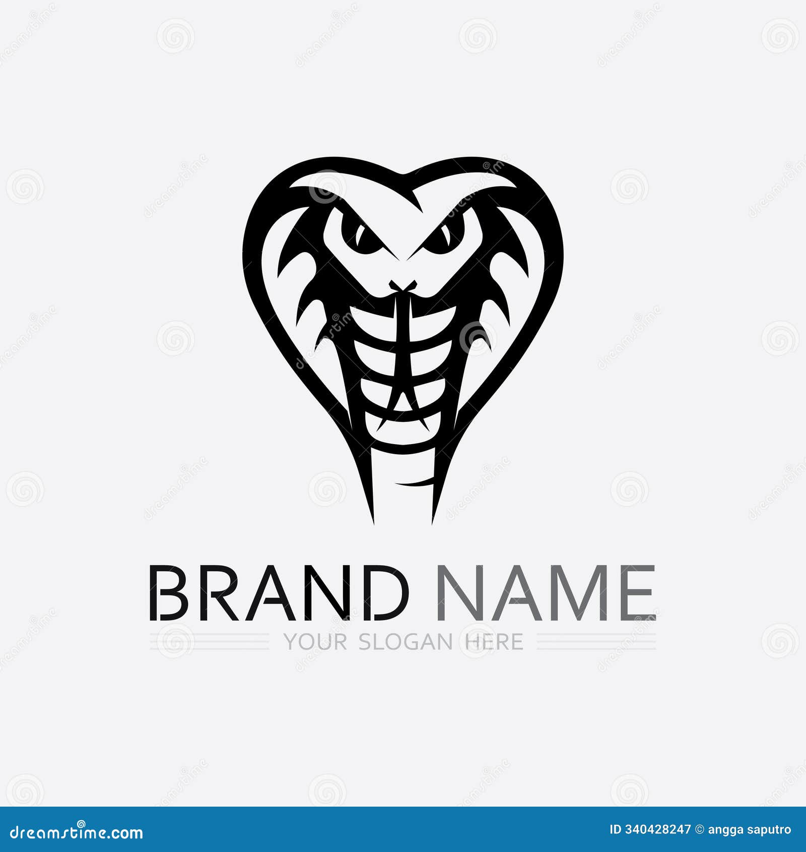 Snake Logo Template Design. Vector Illustration Stock Illustration ...