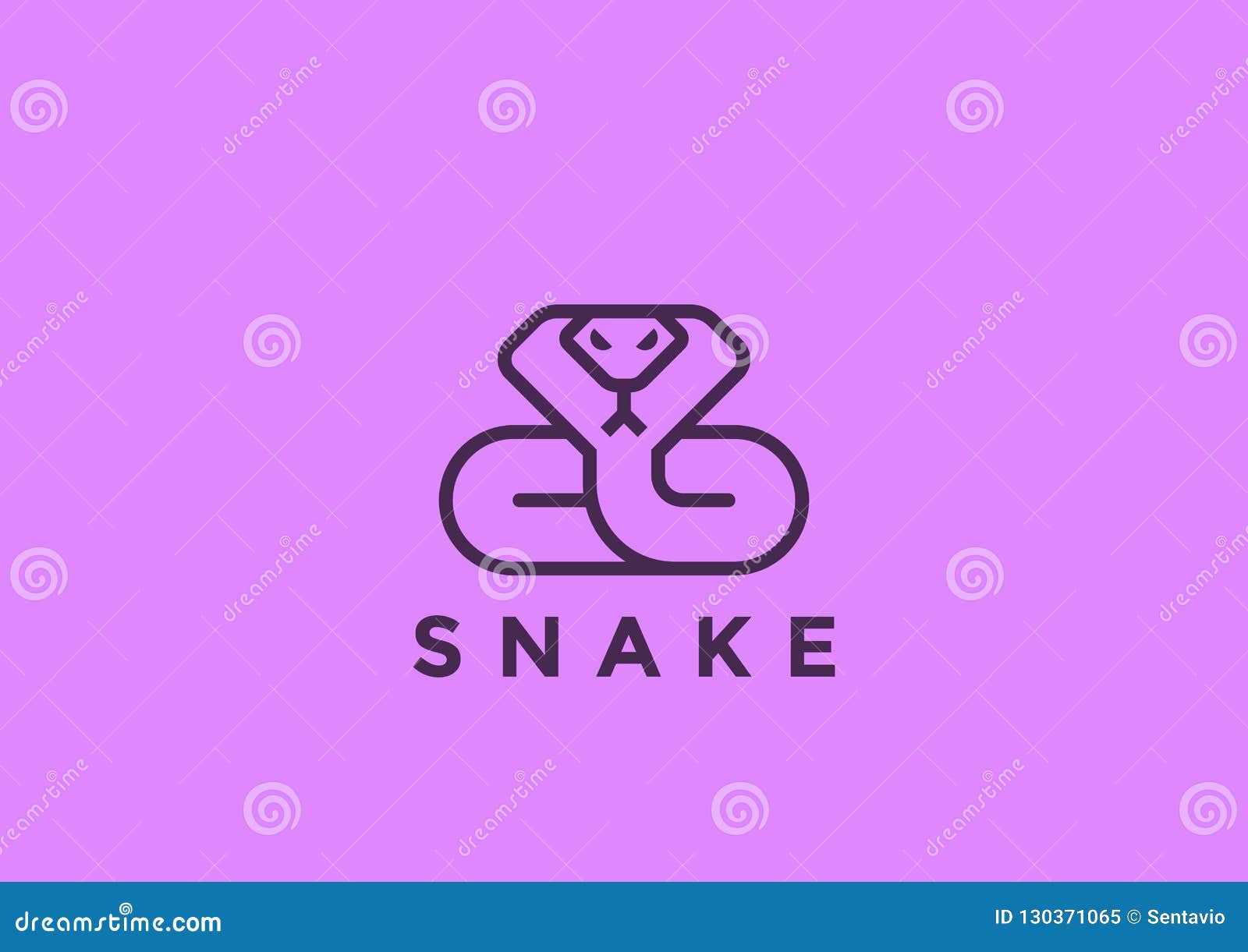Snake Logo Circle Shape Design Vector. Viper Logo | CartoonDealer.com ...