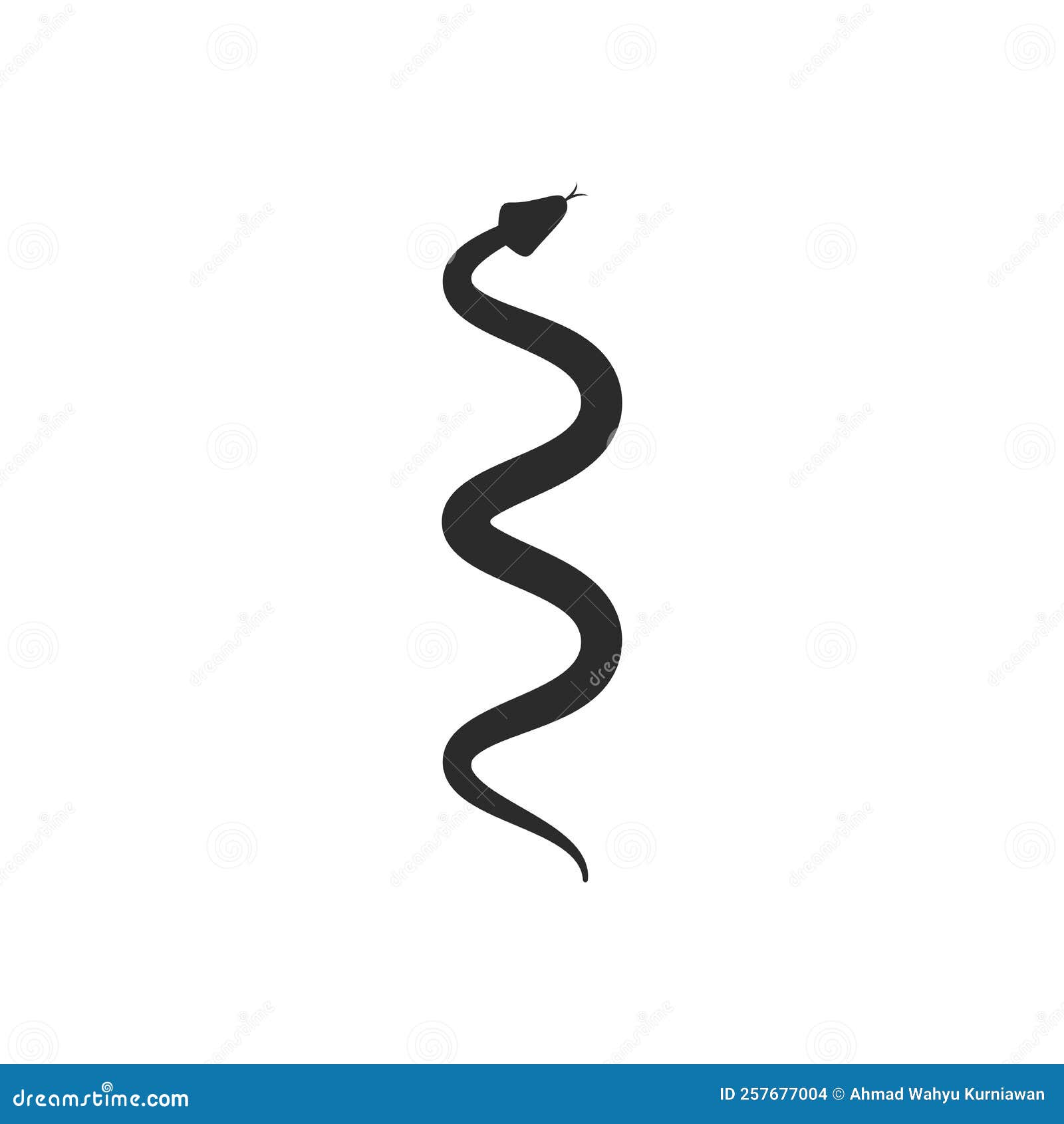 Snake logo vector stock vector. Illustration of caduceus - 257677004