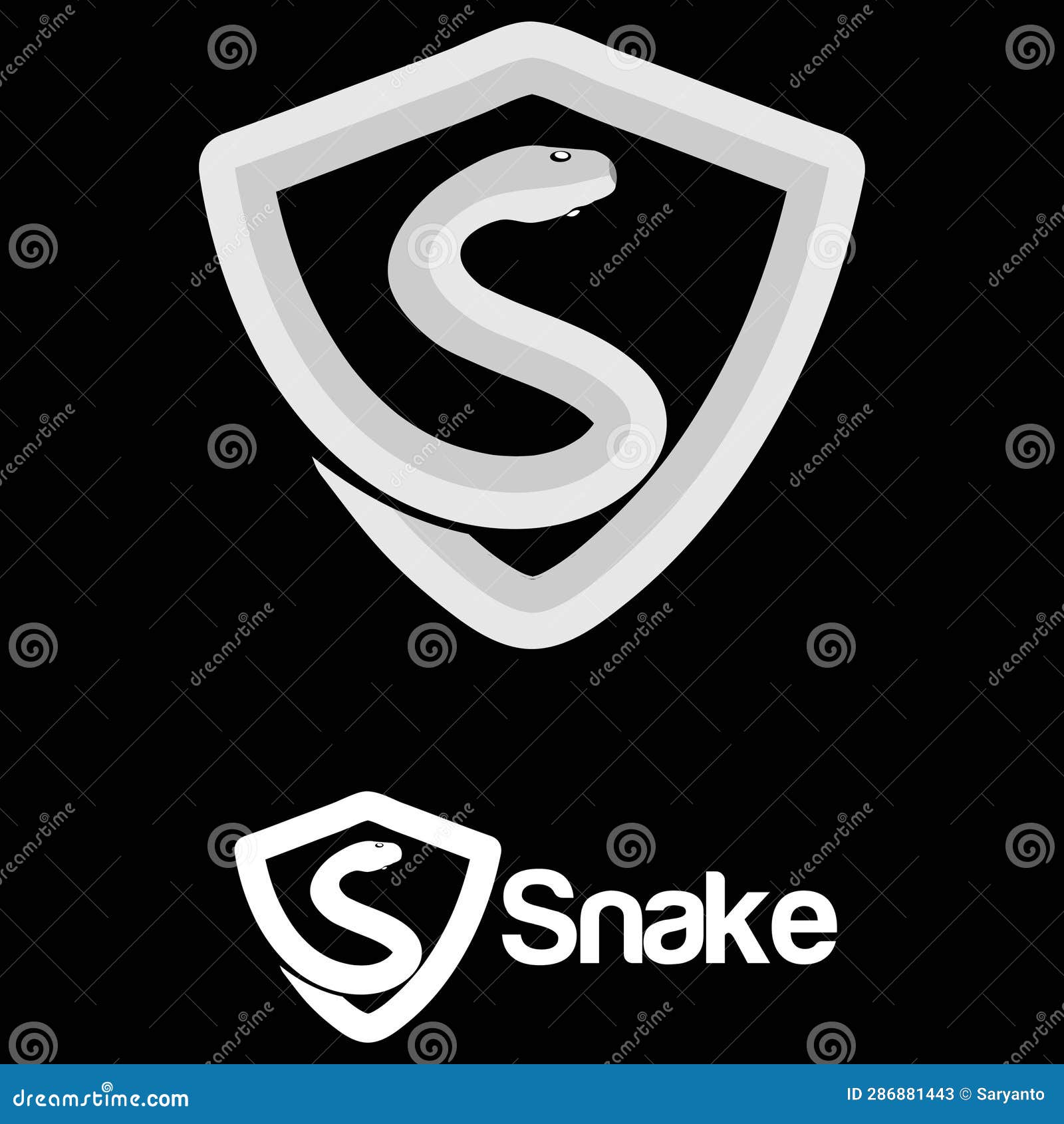 Snake logo vector. stock vector. Illustration of concept - 286881443