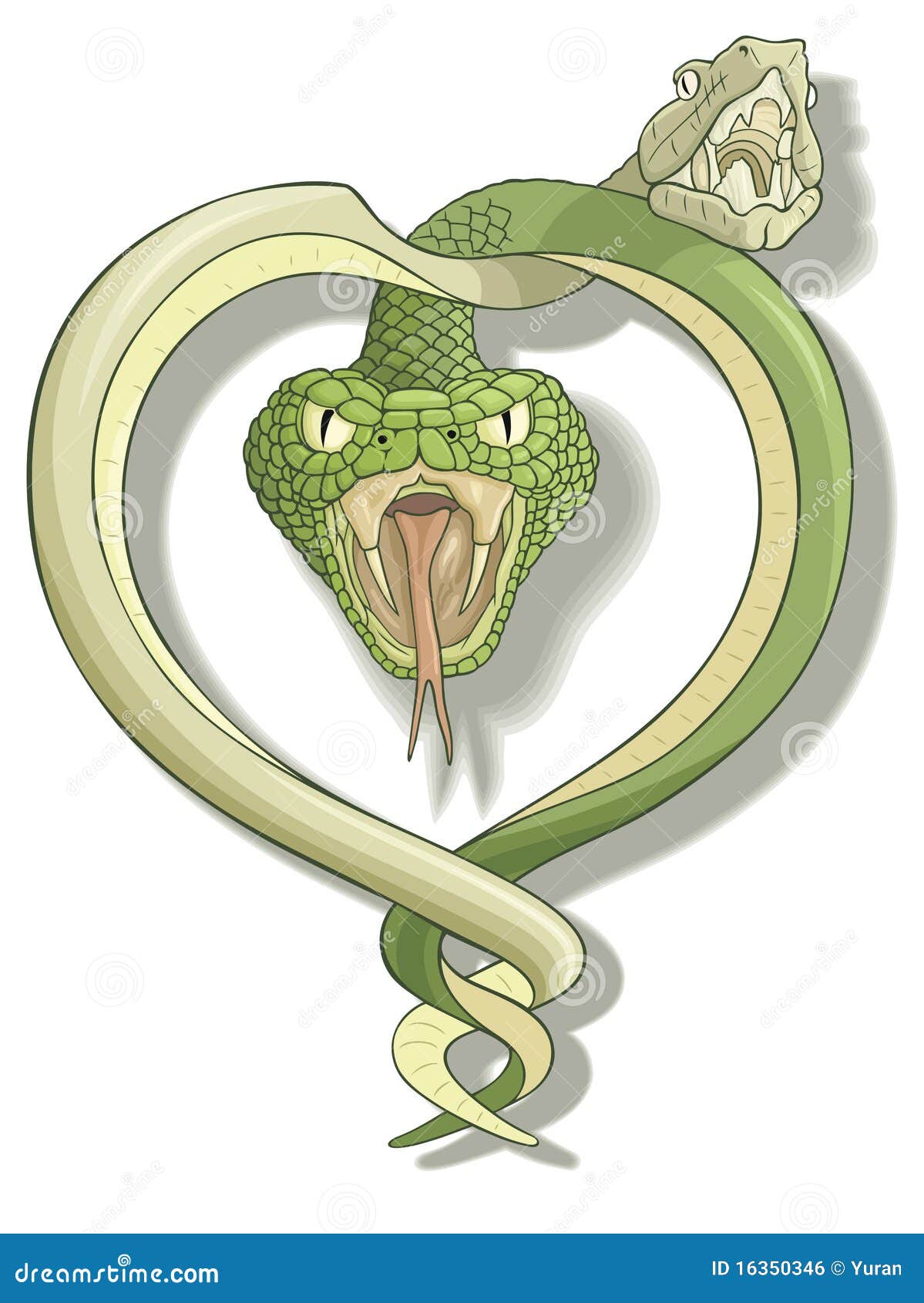 Snake Love Logo, Flat Design. Vector Illustration On White Background ...