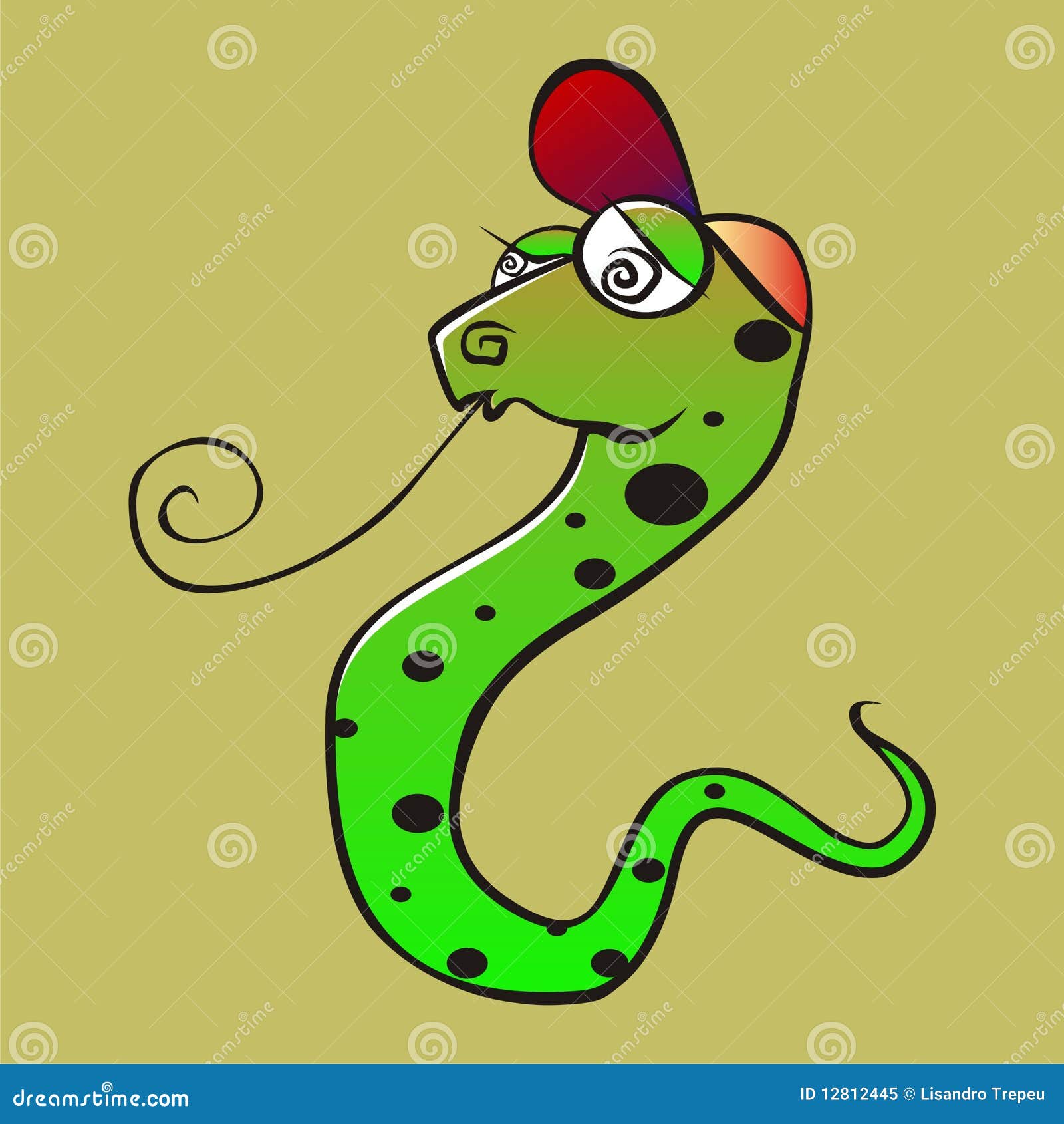 Snake man stock illustration. Illustration of animal - 12812445