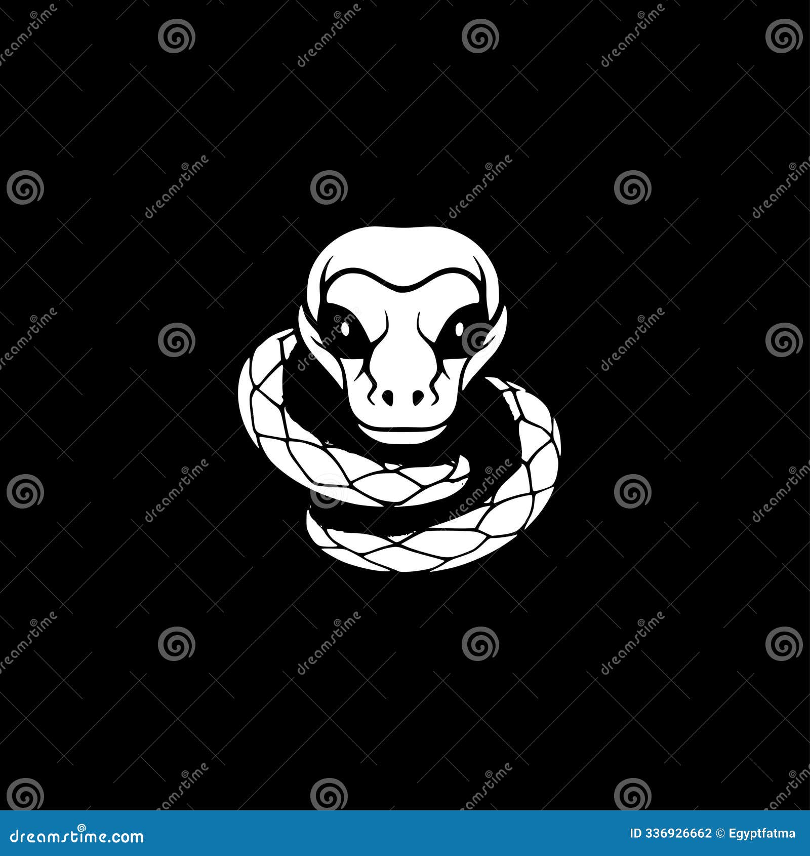 Snake - Minimalist and Simple Silhouette - Vector Illustration Stock ...