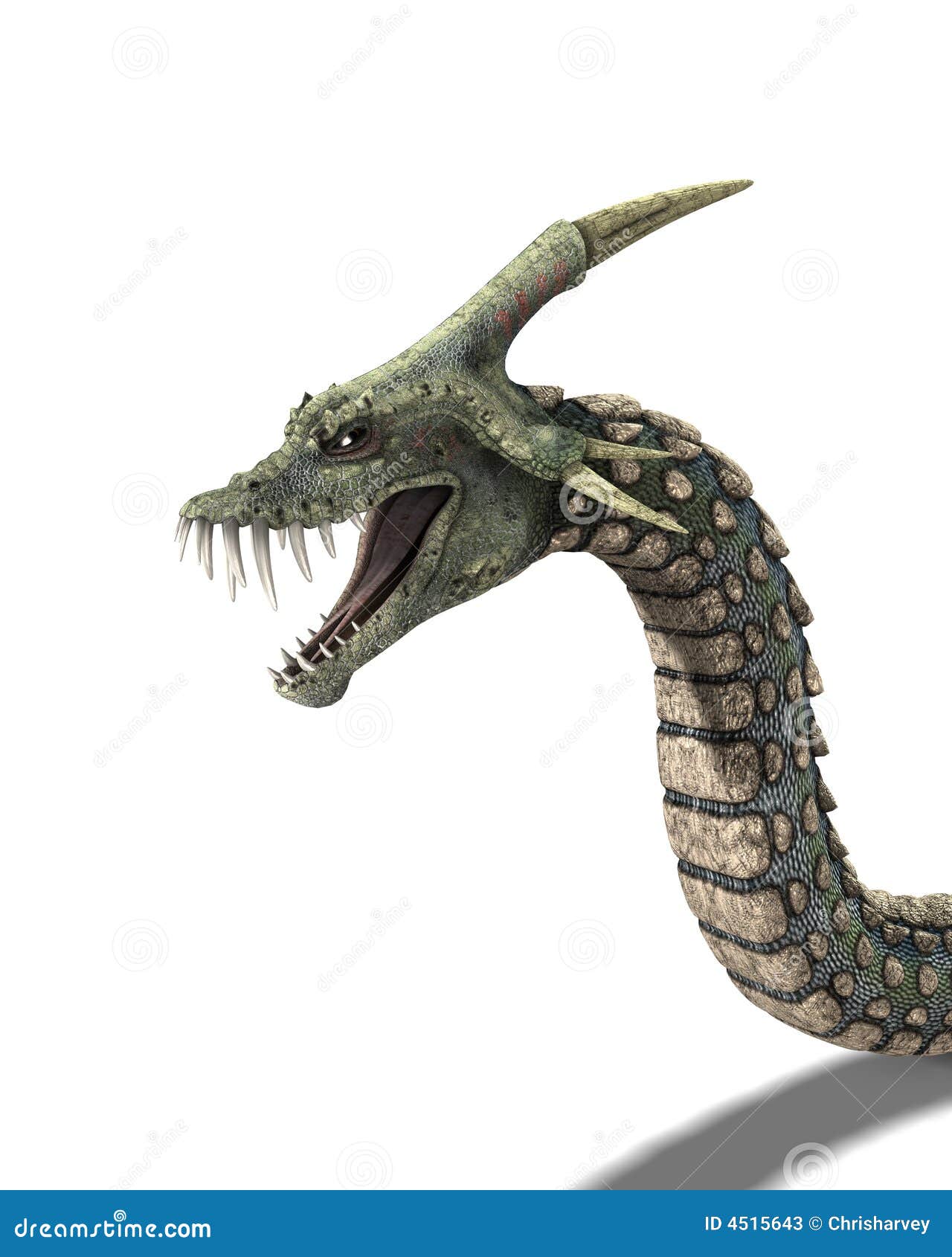 Scary Big Snake. Vector Drawing | CartoonDealer.com #265694460