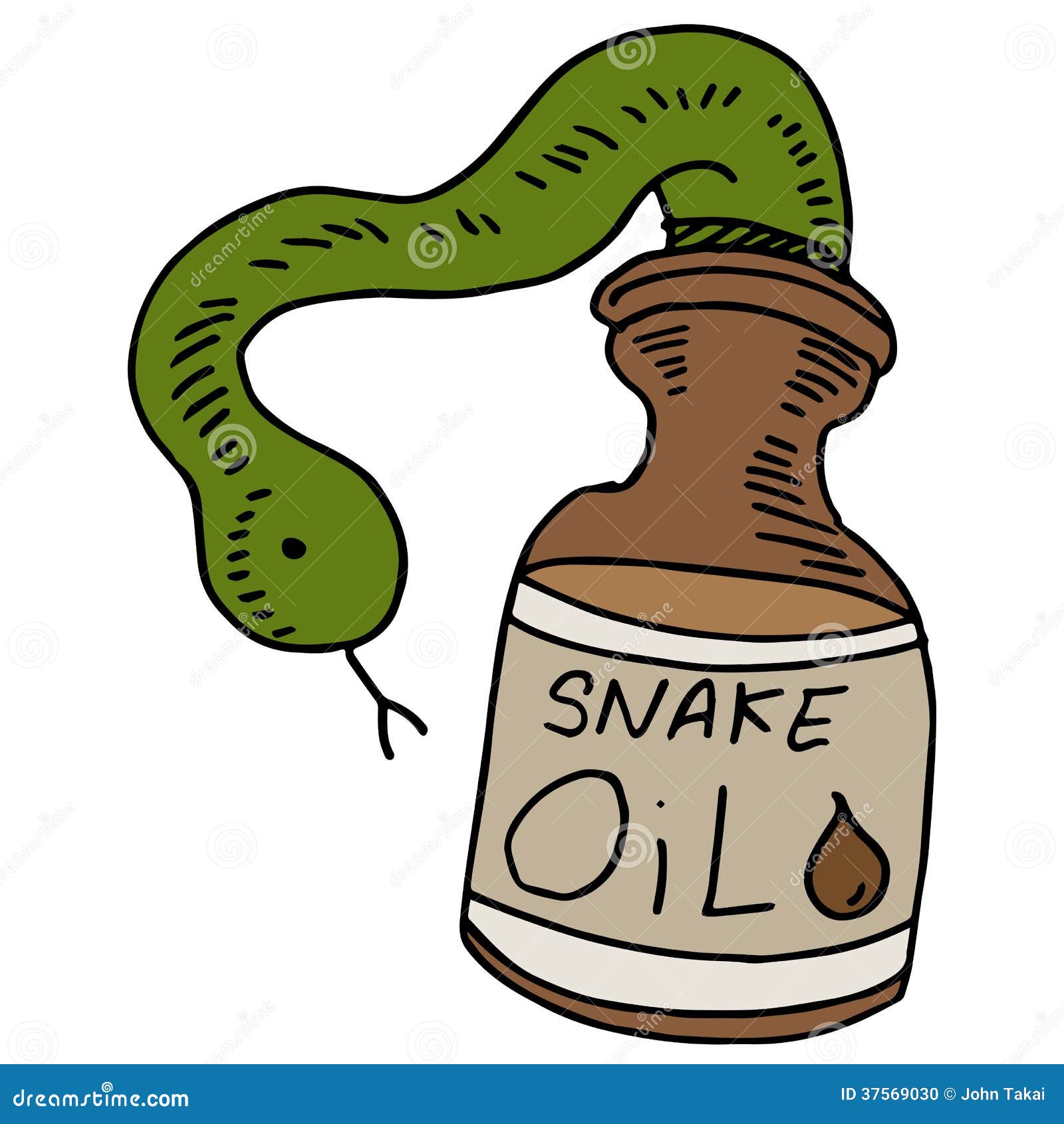 Snake Oil stock vector. Illustration of design, medicine - 37569030