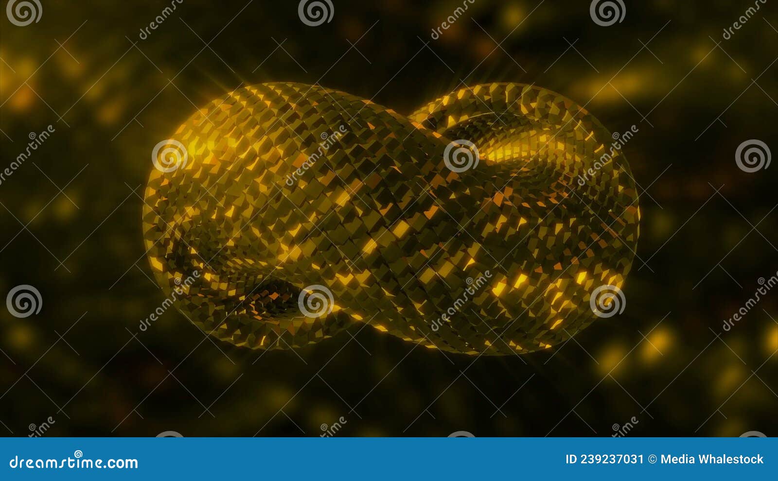 Snake Pattern on 3d Loop. Motion. Gorgeous Shiny Mosaic on Moving ...