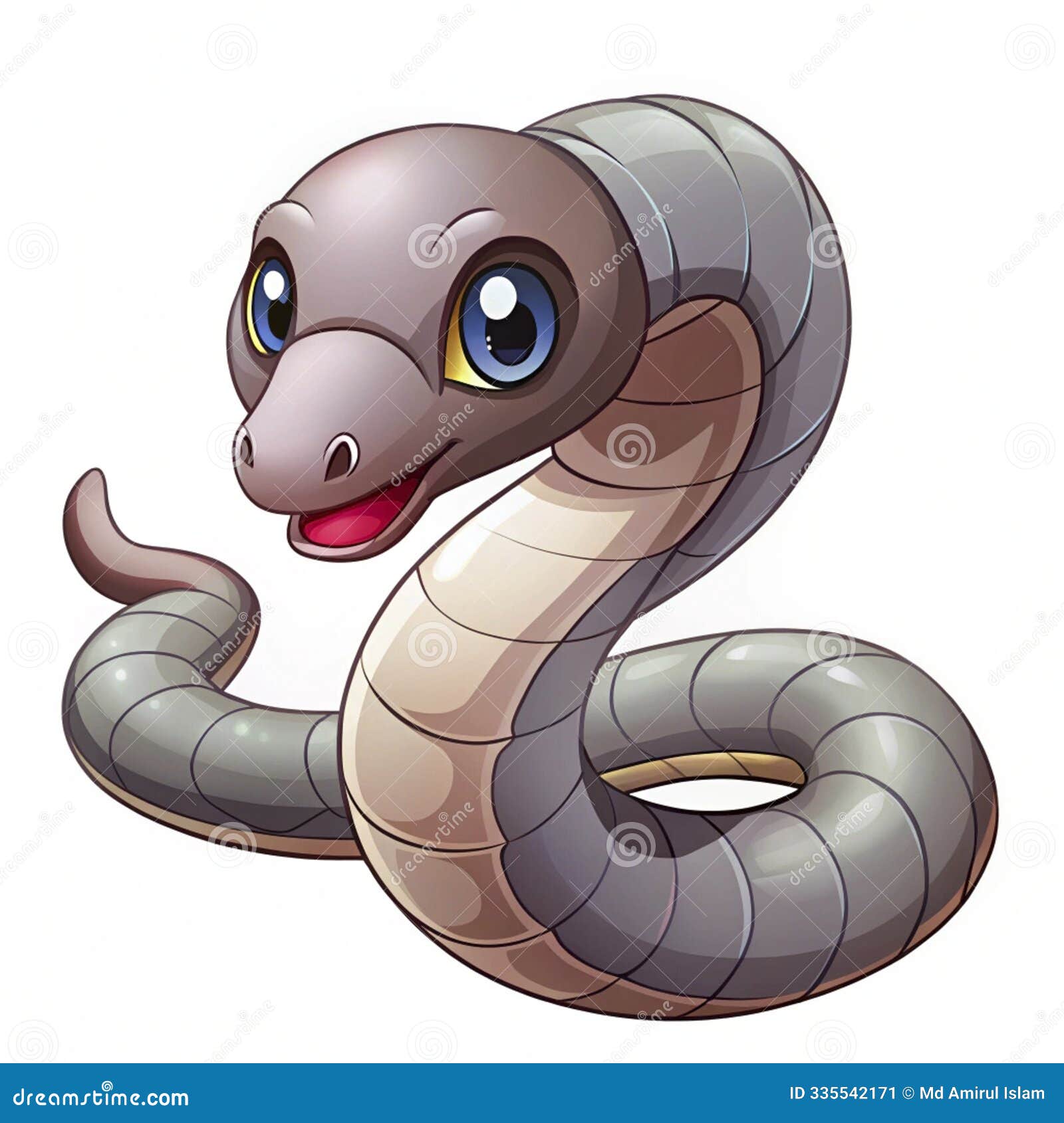 Colorful Picture of a Snake Stock Illustration - Illustration of ...