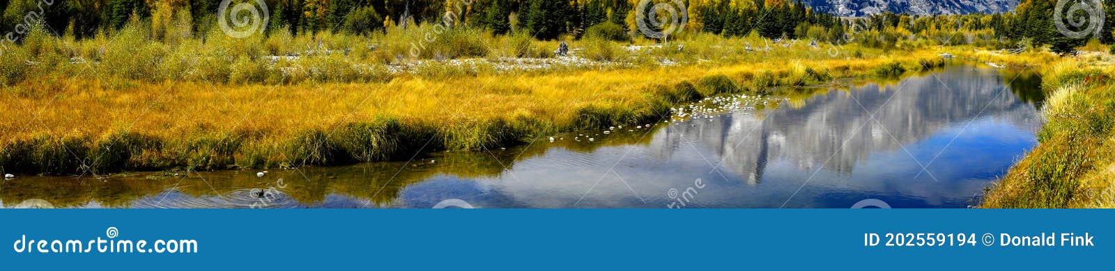 Snake River Web Banner or Header Stock Photo - Image of peaks, park ...