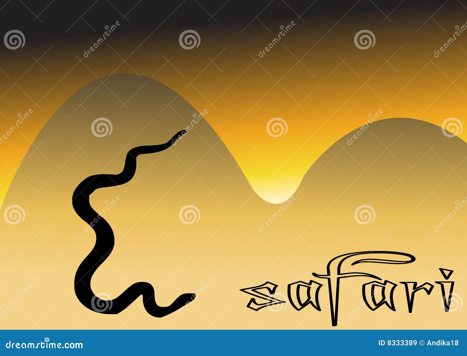 Snake In Safari Picture. Image: 8333389