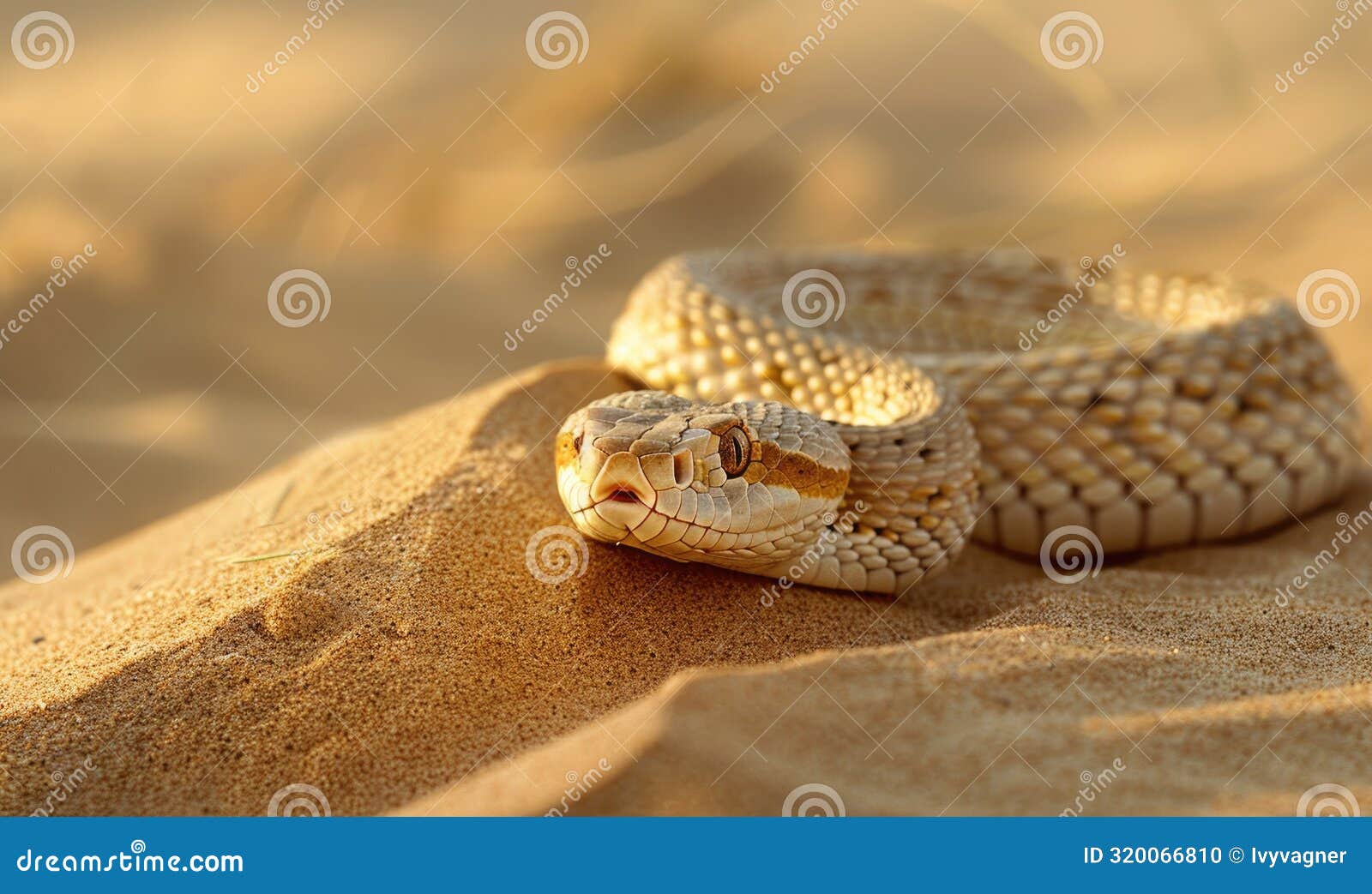 Snake on sand dunes stock photo. Image of venom, pattern - 320066810