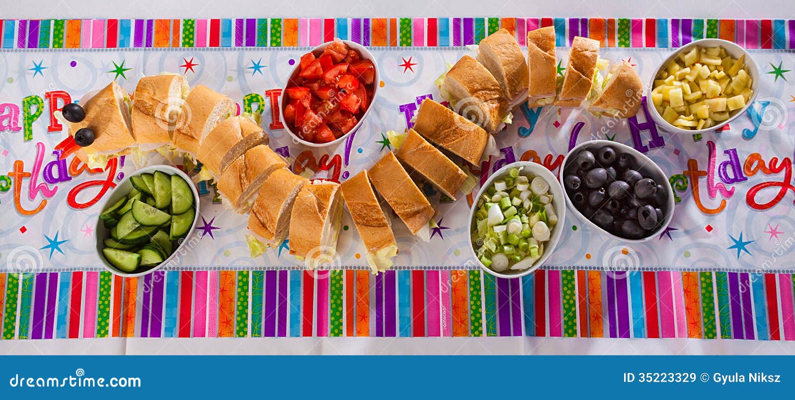 Snake Sandwich for Birthday Stock Image - Image of bread, tomato: 35223329