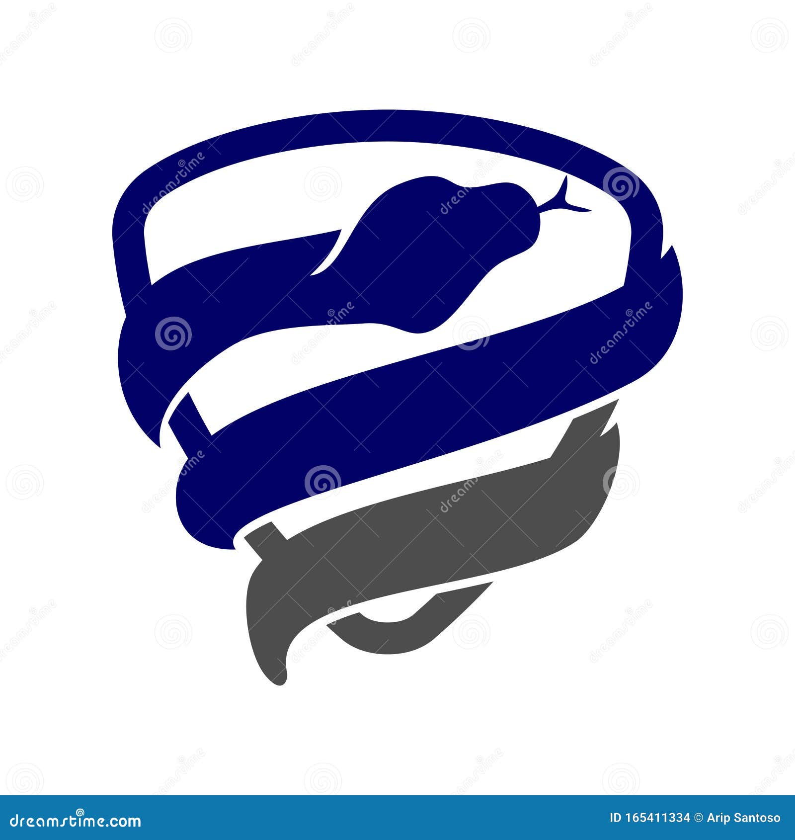 Snake Shield Logo Template Design Vector Illustration Isolated Stock ...