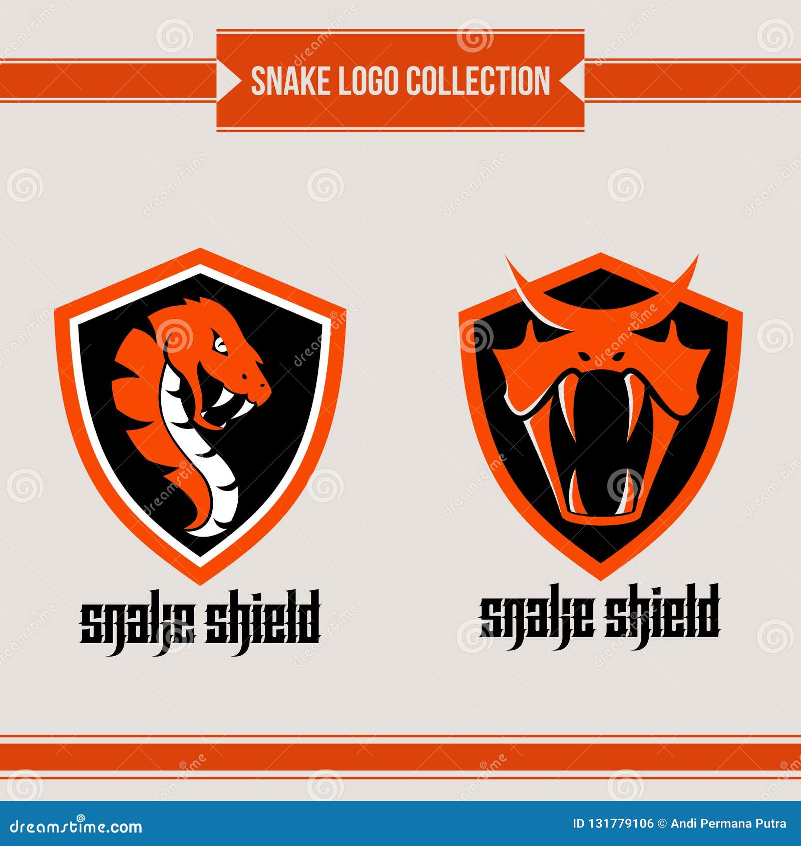 Snake Shield Logo Vector Design Stock Vector - Illustration of head ...