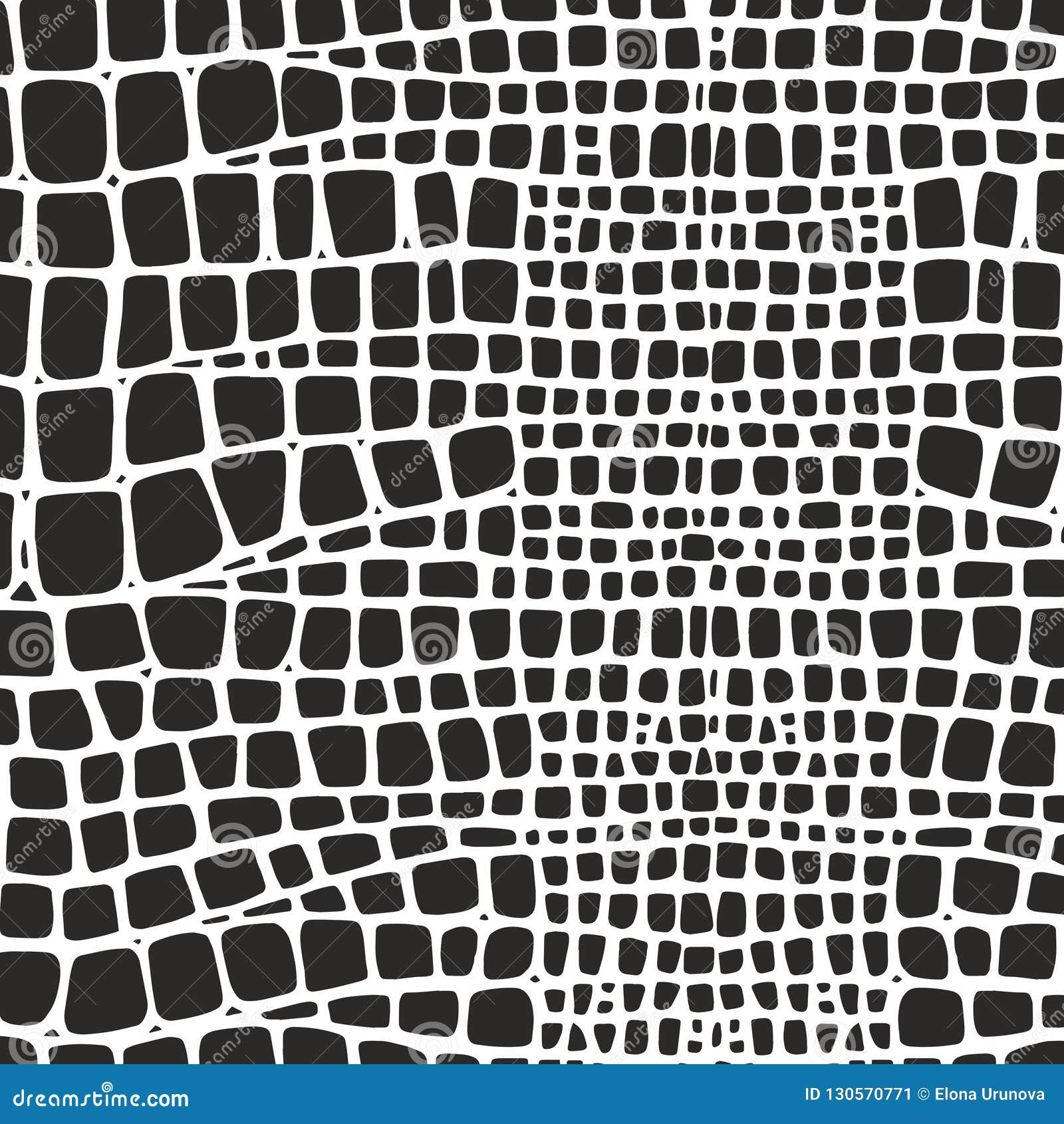 Snake Skin. Black and White Texture. Stock Vector - Illustration of ...