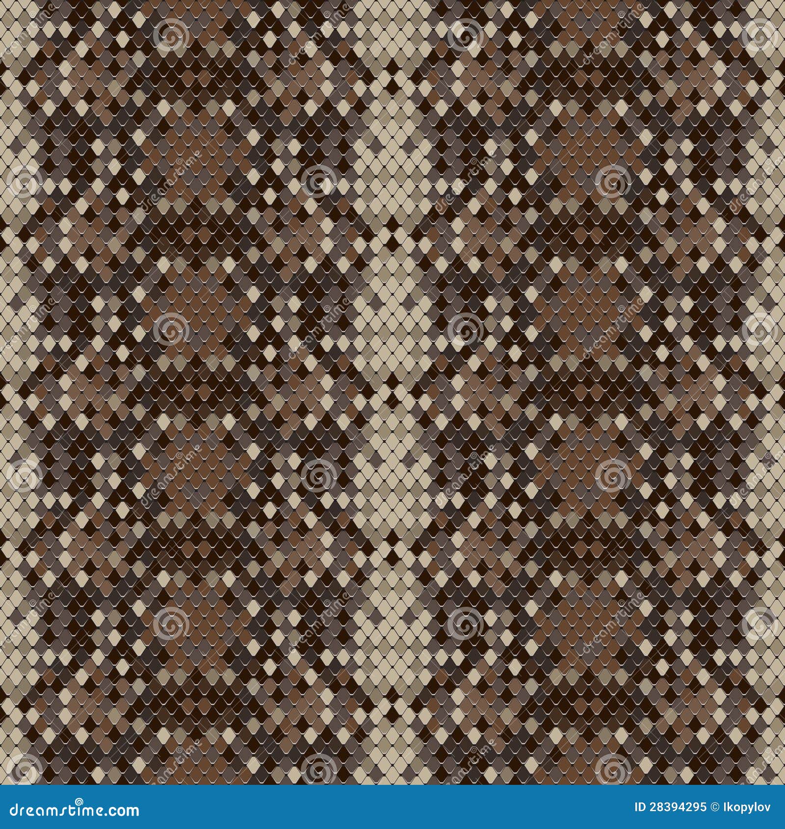 Diamondback Rattlesnake Skin Pattern