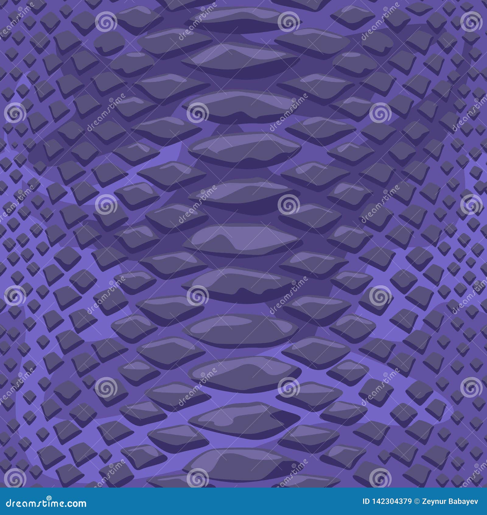 Snake Skin Seamless Background. Flat and Solid Color Style Vector ...