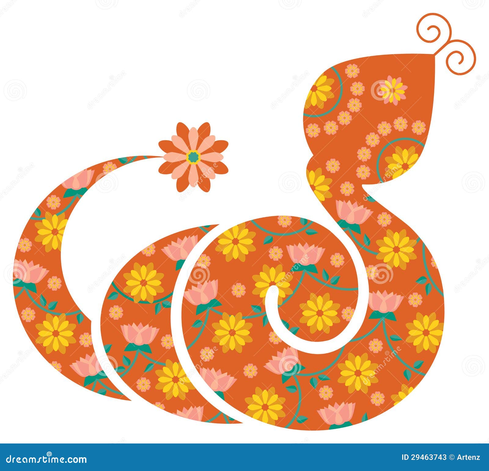 Snake Stylized stock illustration. Illustration of icon - 29463743