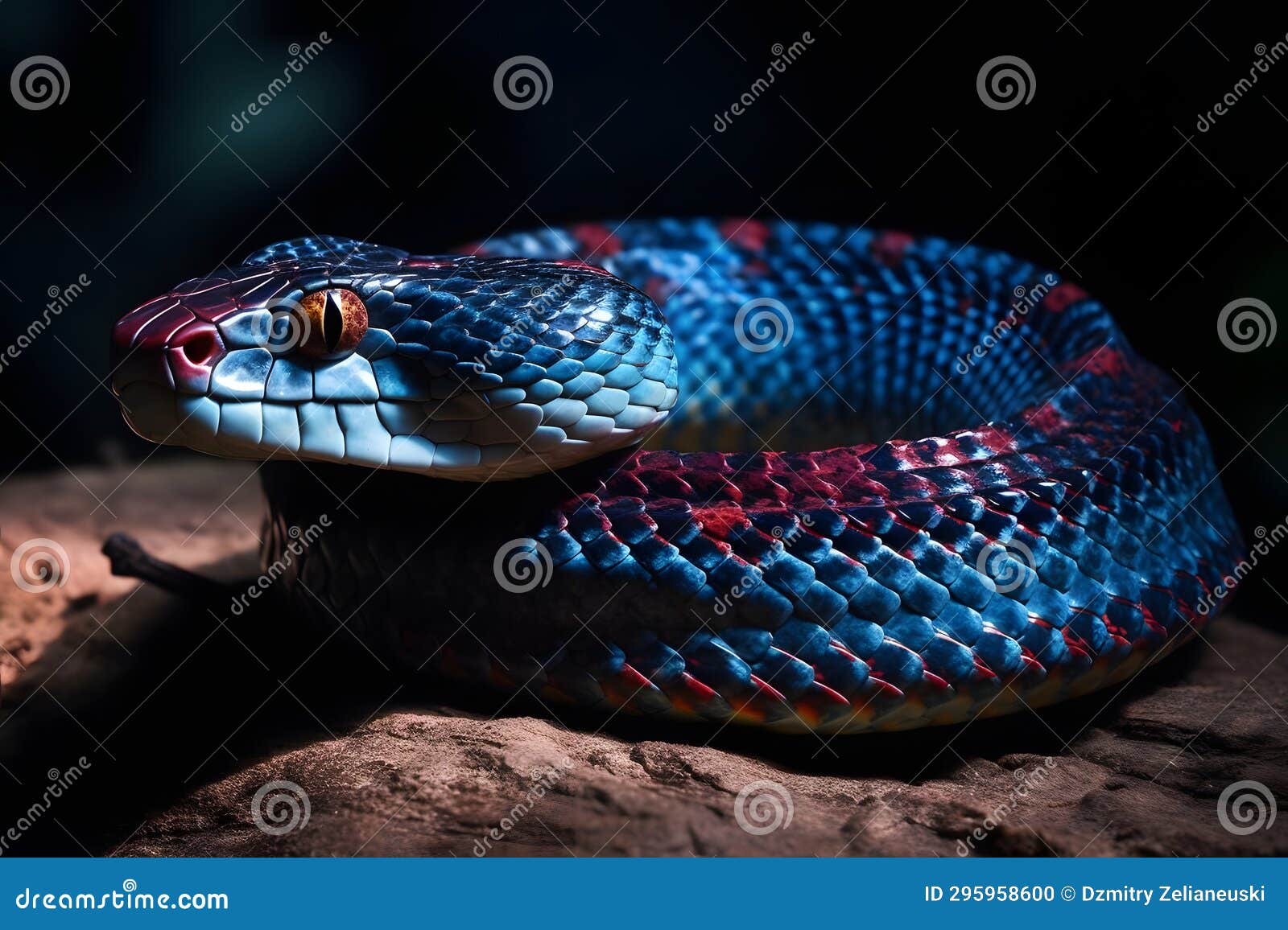 Snake in the Sun. Generative AI. Stock Photo - Image of rattlesnake ...