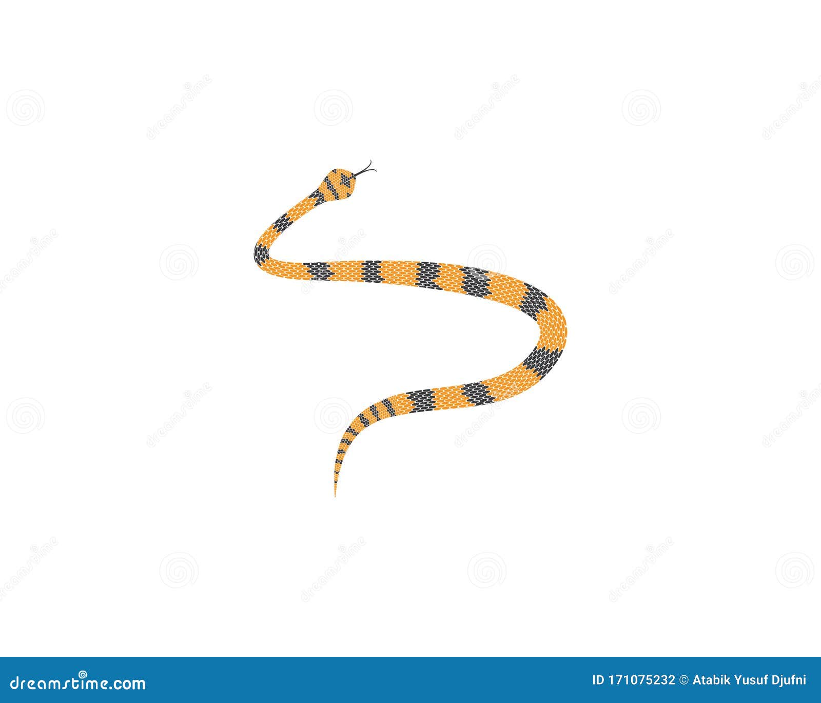 Snake symbol illustration stock vector. Illustration of logo - 171075232