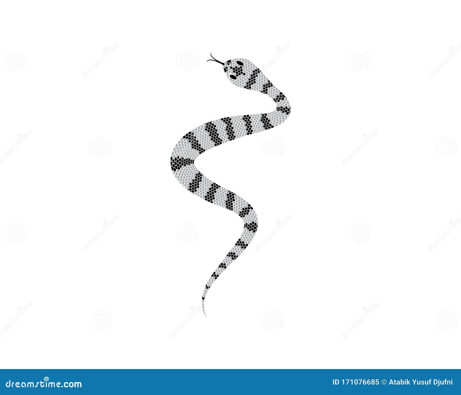Snake symbol illustration stock vector. Illustration of drawing - 171076685