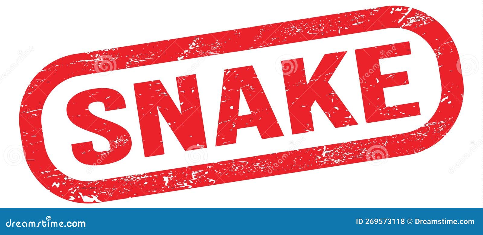 SNAKE, Text on Red Rectangle Stamp Sign Stock Illustration ...