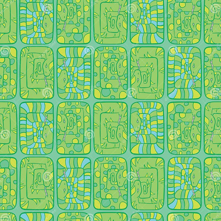 Snake tile pattern stock vector. Illustration of endless - 50368357