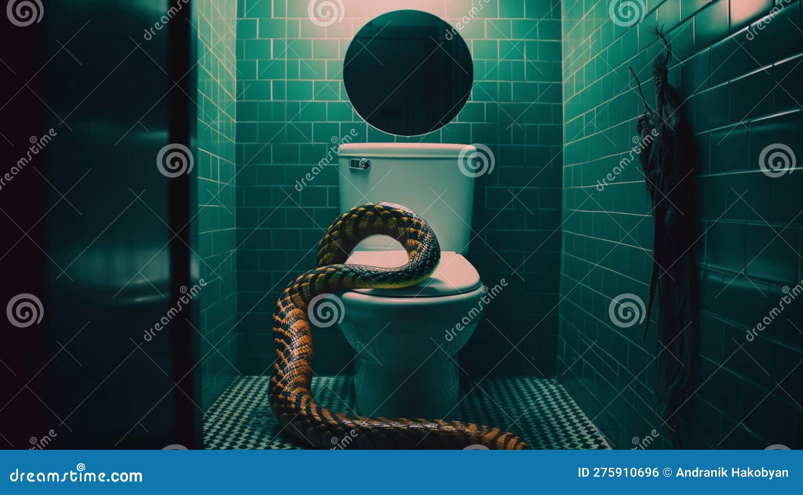 Toilet Snake Royalty-Free Illustration | CartoonDealer.com #6144069
